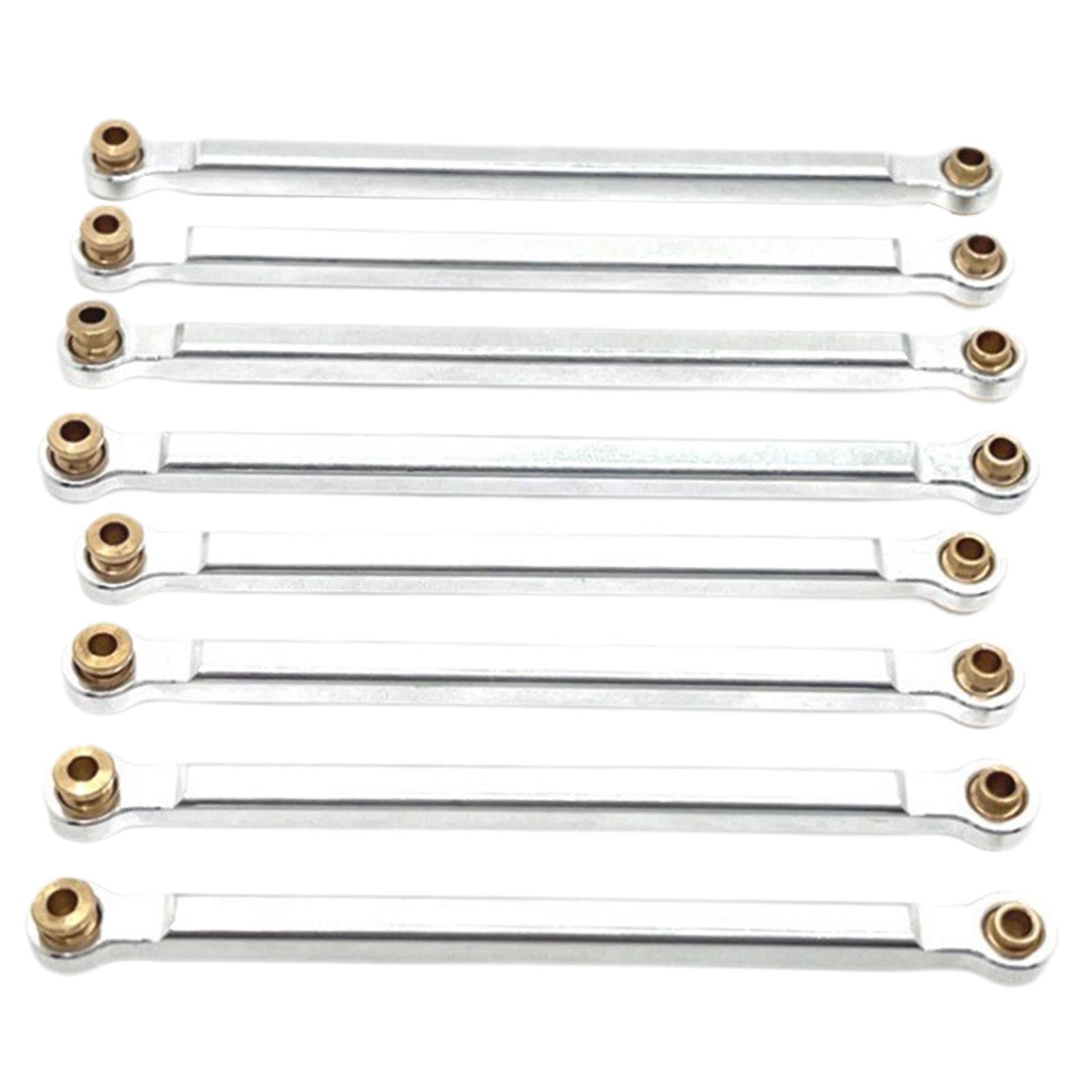 EHJRE 8 Pieces Metal Chassis Fixing Rod Modification Spare Parts RC Car ...