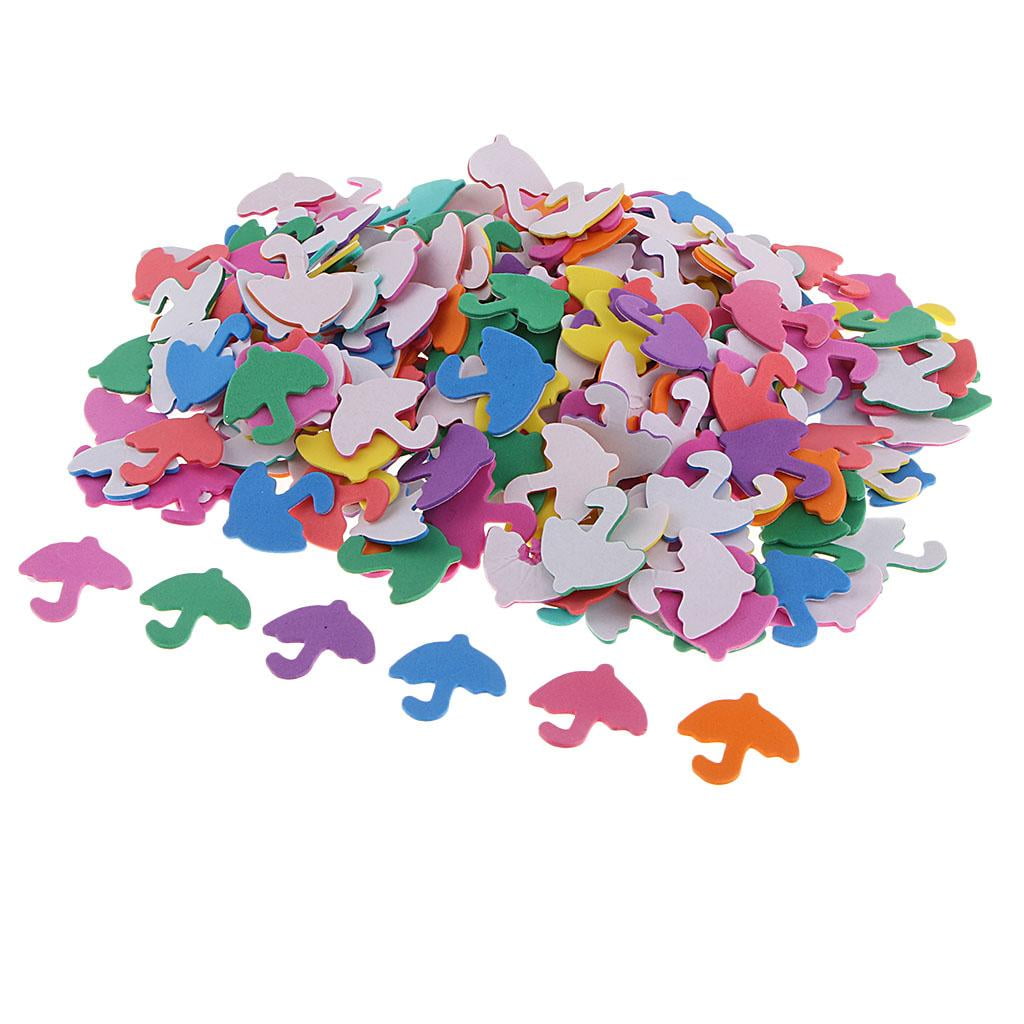 EHJRE A Set of 200Pcs Multicolor Self Adhesive Foam Stickers EVA ...