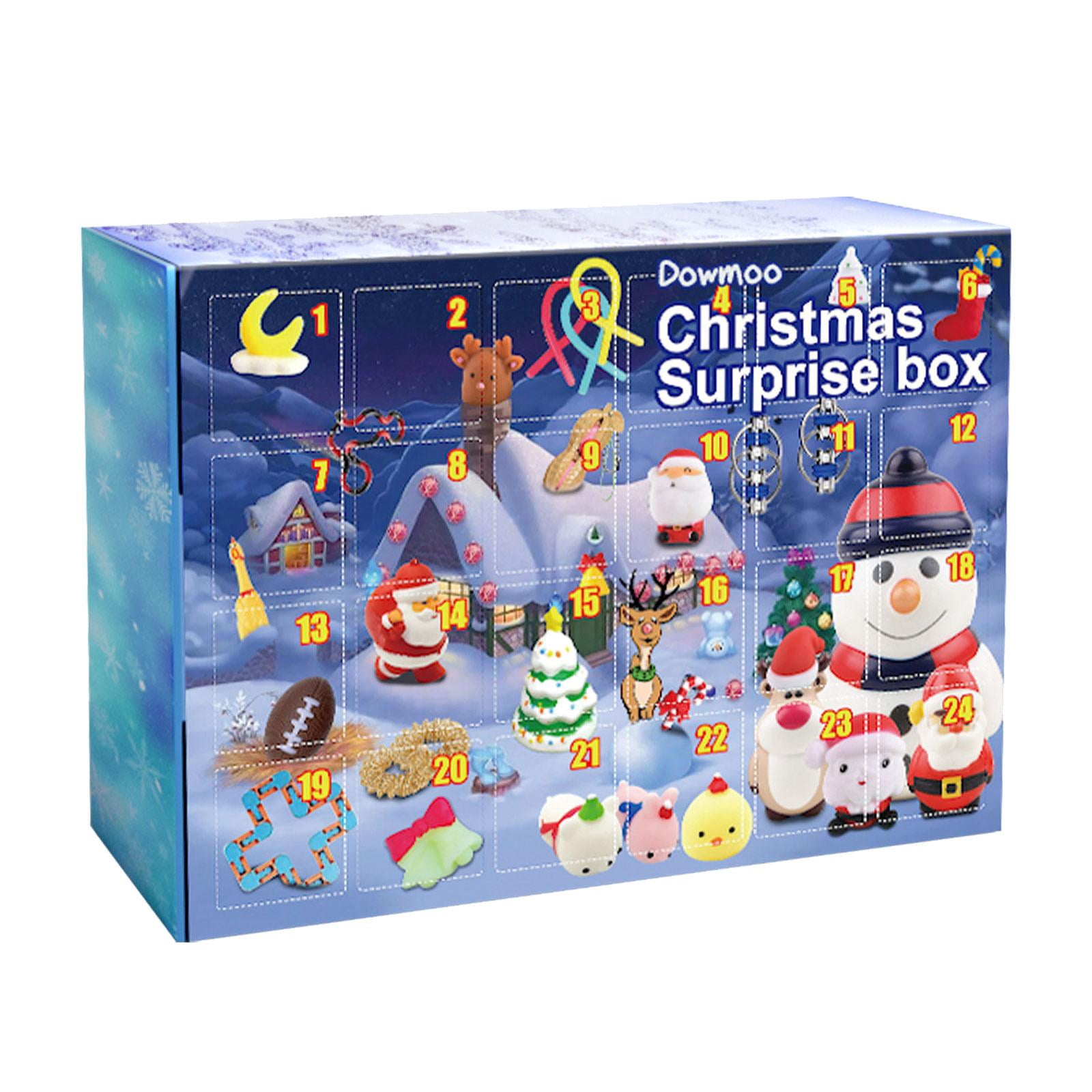 EHJRE Advent Calendar 2024 Cute Stocking Stuffer with 24 Figures Toy ...