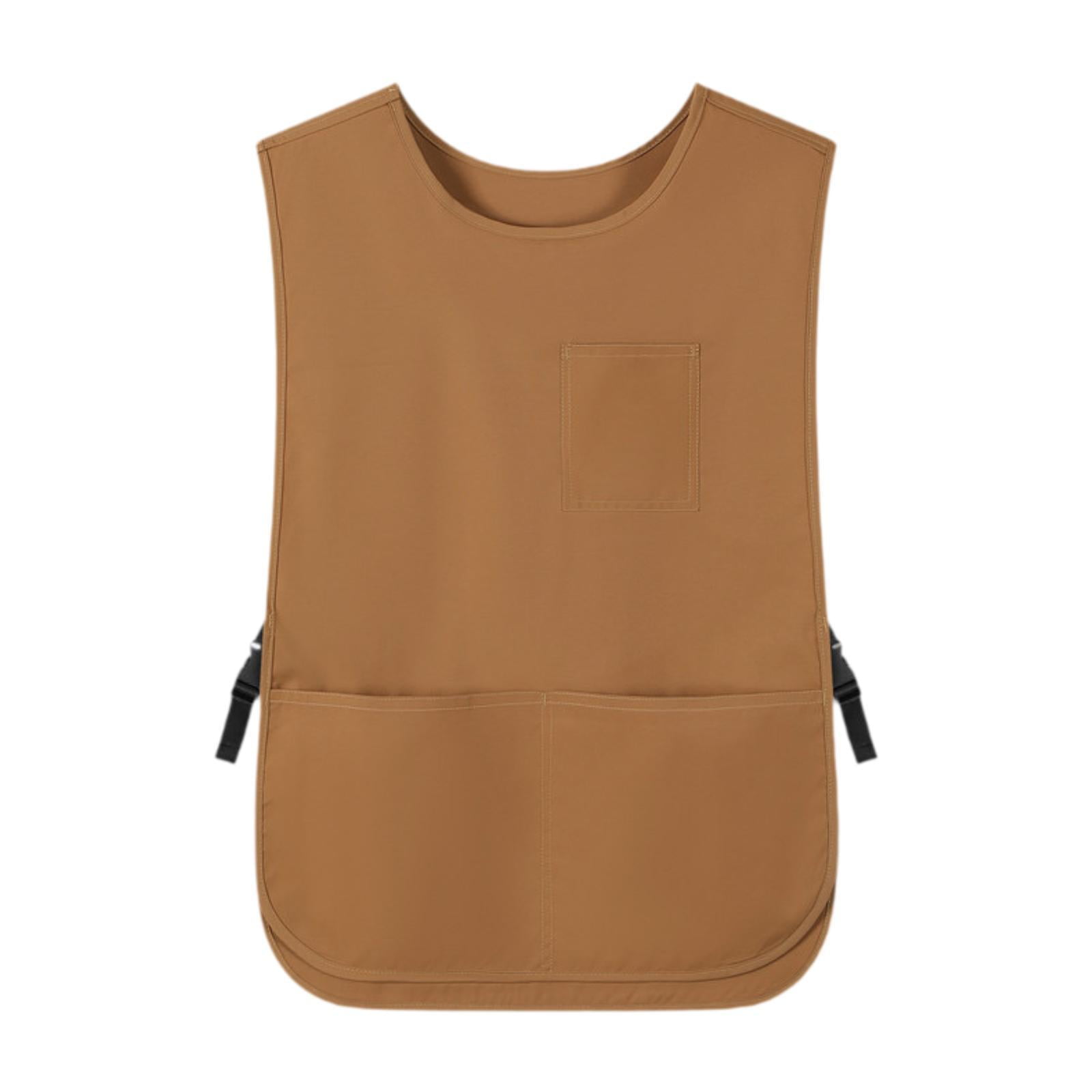 EHJRE Apron Dyeing Apron Waterproof Kitchen Vest Apron Workwear Apron ...
