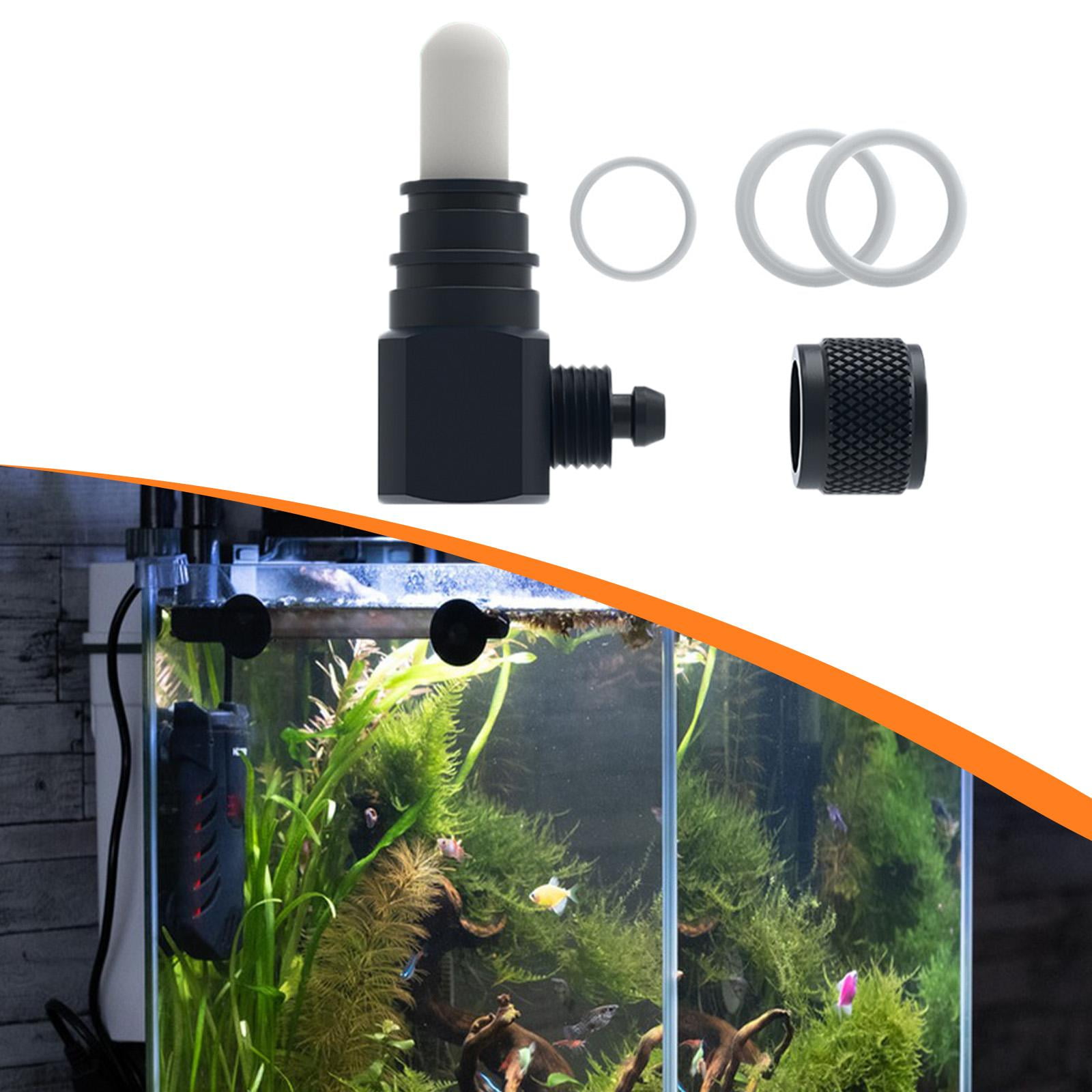 EHJRE Aquarium CO2 Atomizer Aquarium Diffuser Easy to Install ...