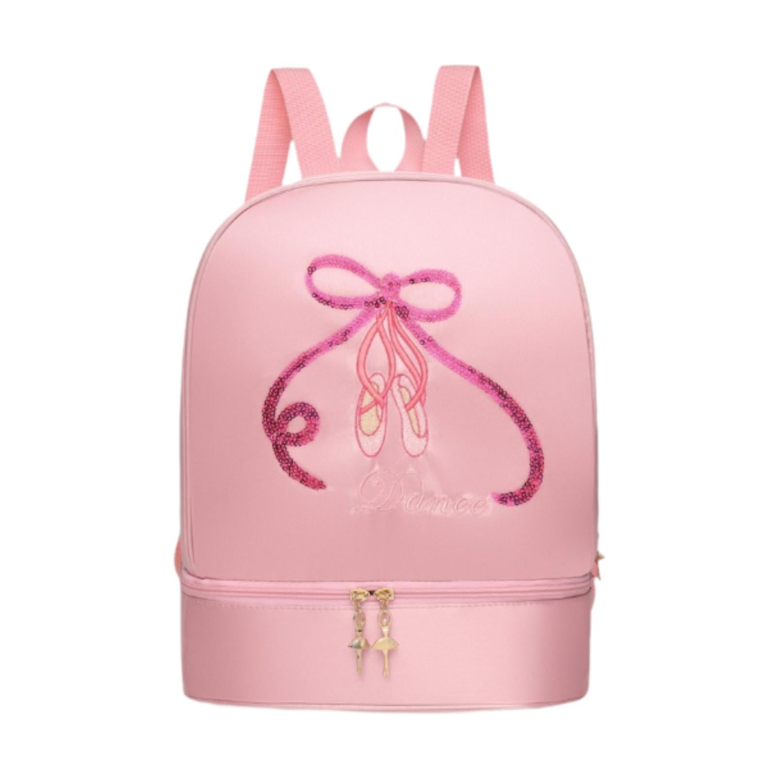 EHJRE Ballet Dance Backpack Cute with Shoe Compartment for Jazz Latin ...