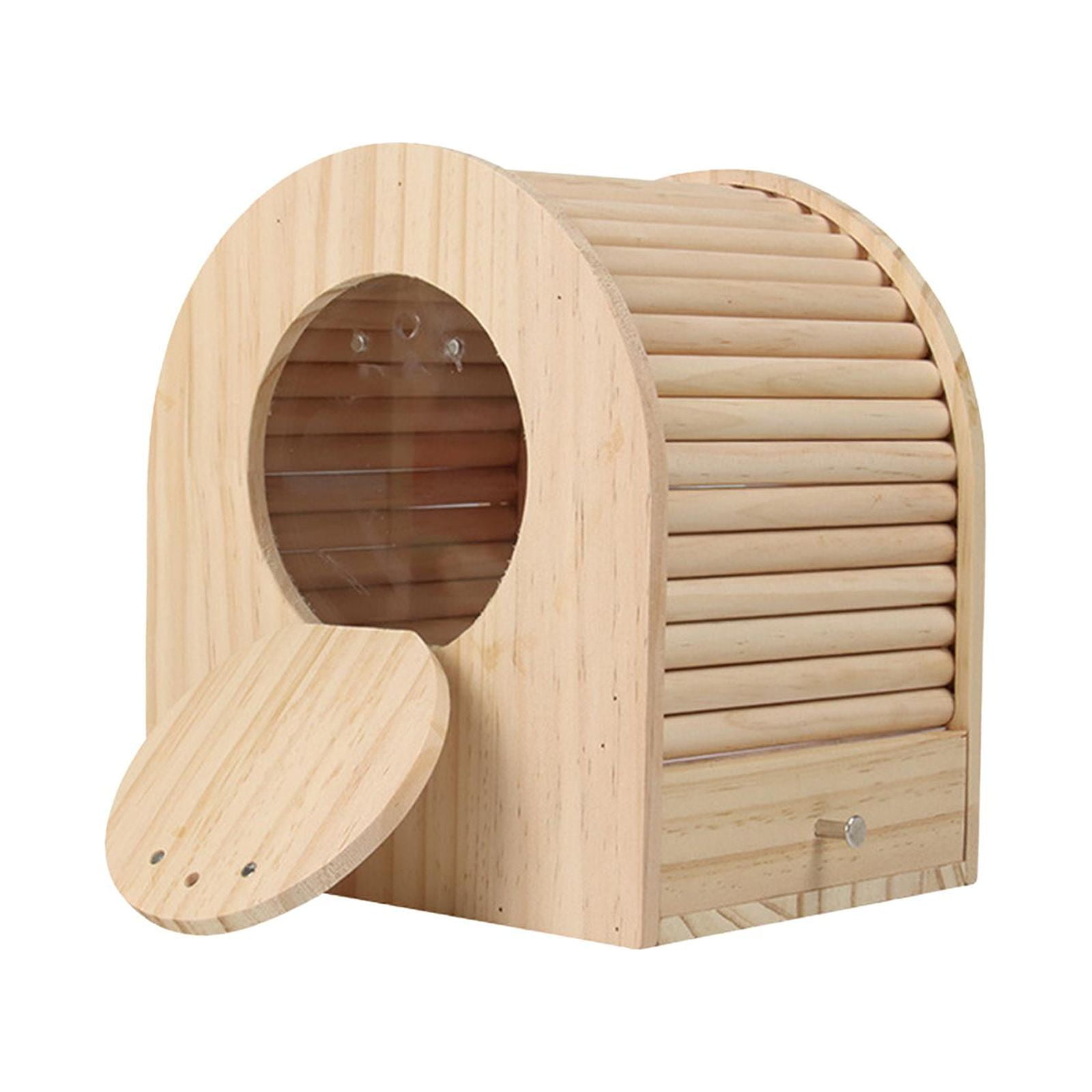 EHJRE Bird Breeding Box Bird Cage Nest Interactive Toy Sturdy Wood ...
