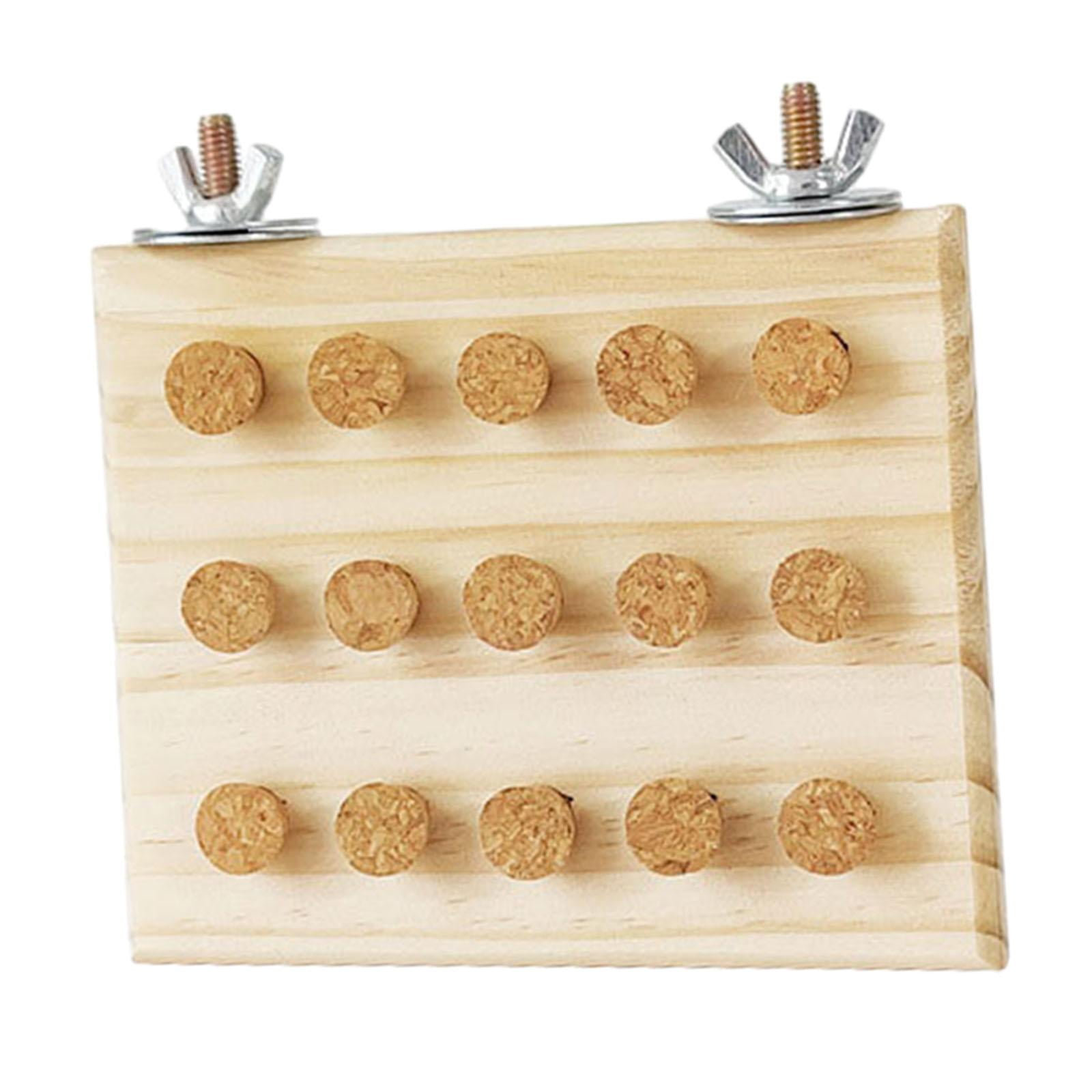 EHJRE Bird Perch Stand Parrot Chewing Stopper Toy Parakeet Climbing ...