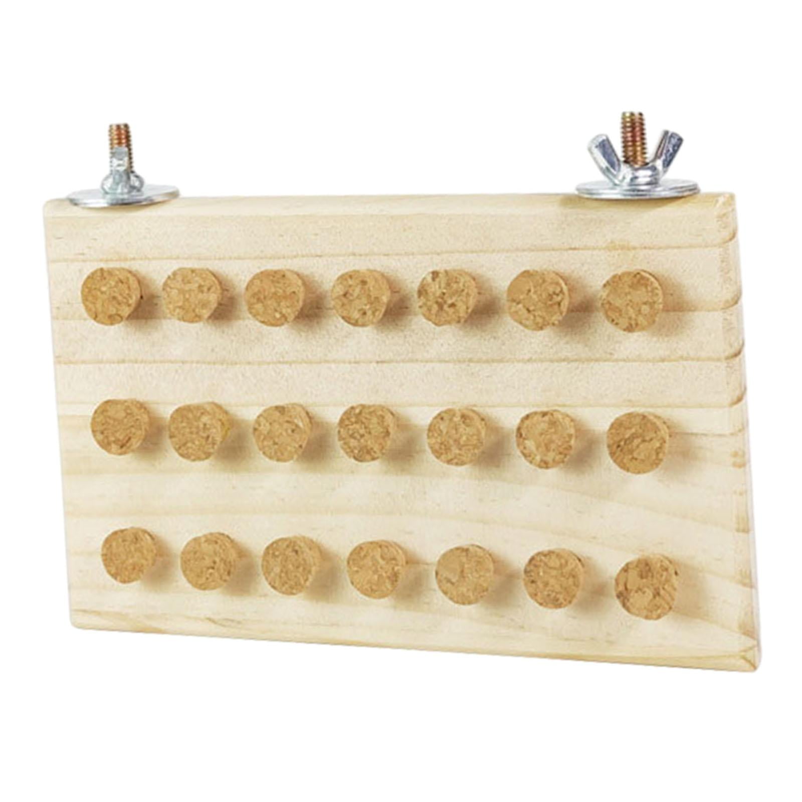 EHJRE Bird Perch Stand Parrot Chewing Stopper Toy Parakeet Climbing ...