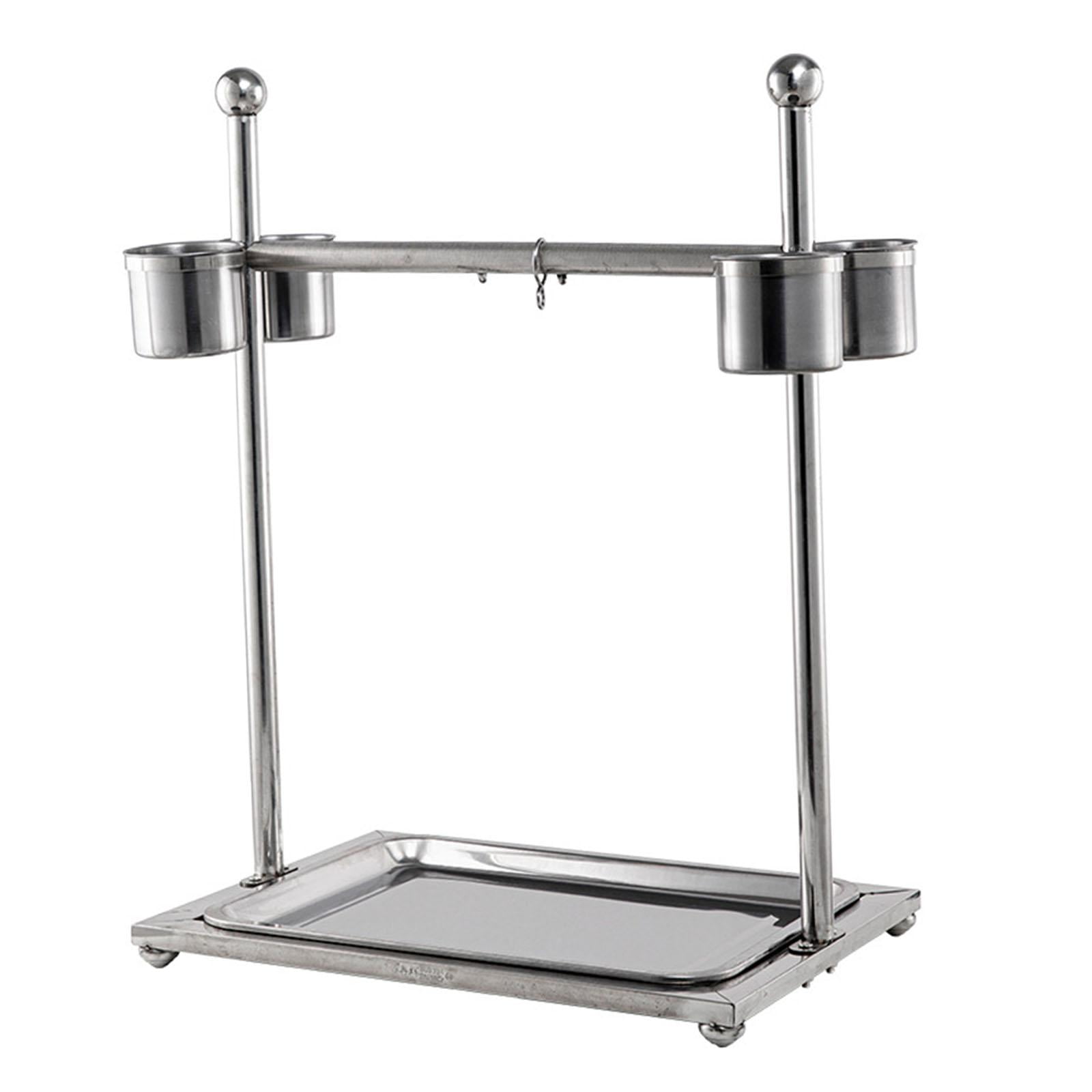 EHJRE Bird Stand Tabletop Bird Stand with Cups platforms Bird Perch ...