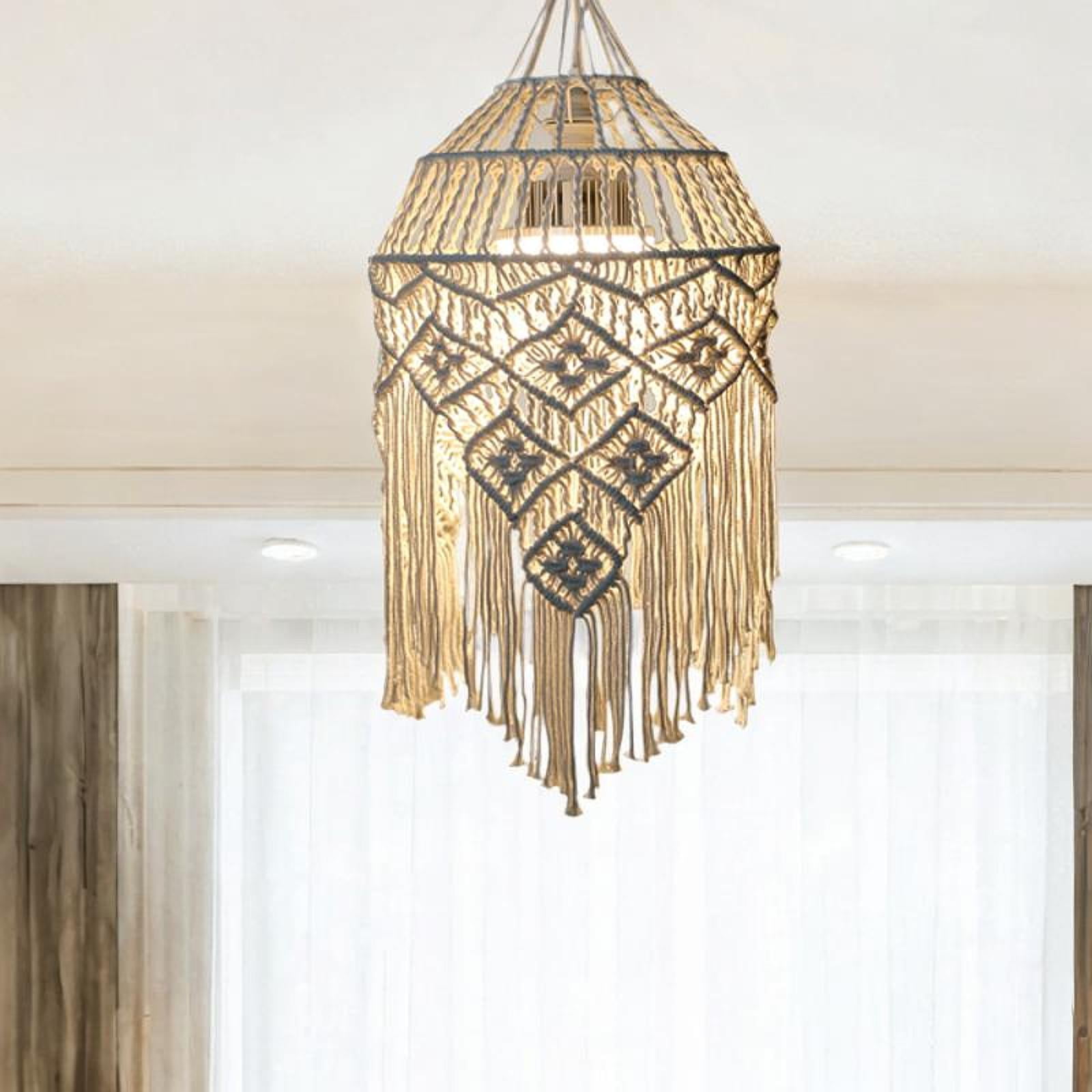 EHJRE Boho Lamp Shade Ceiling Chandelier Lampshade Gift Decor Hanging ...