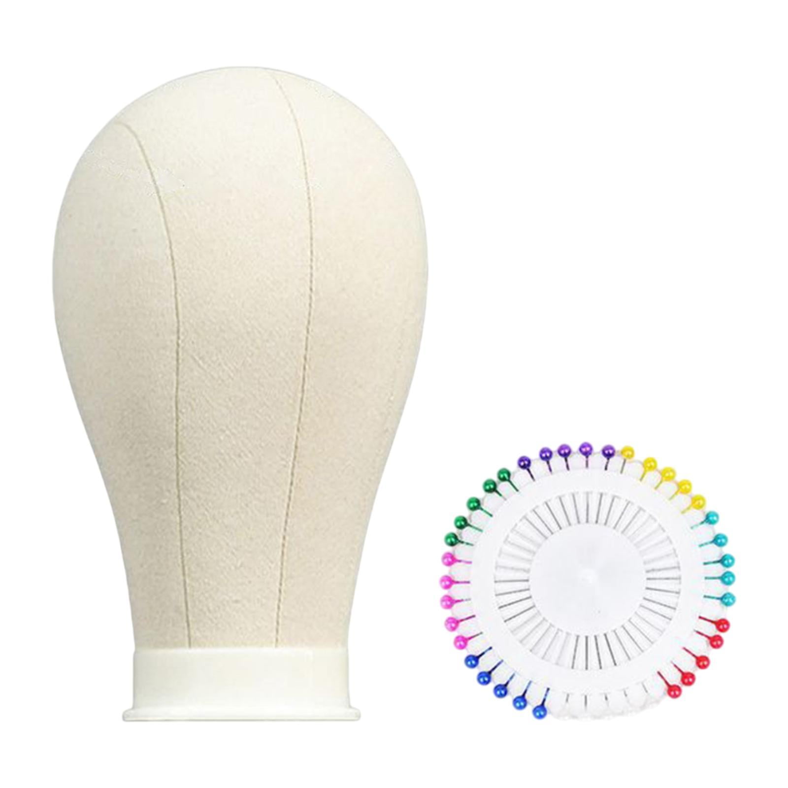 EHJRE Canvas Block Head Included 40 Pins Holder and Hats Display Stand ...