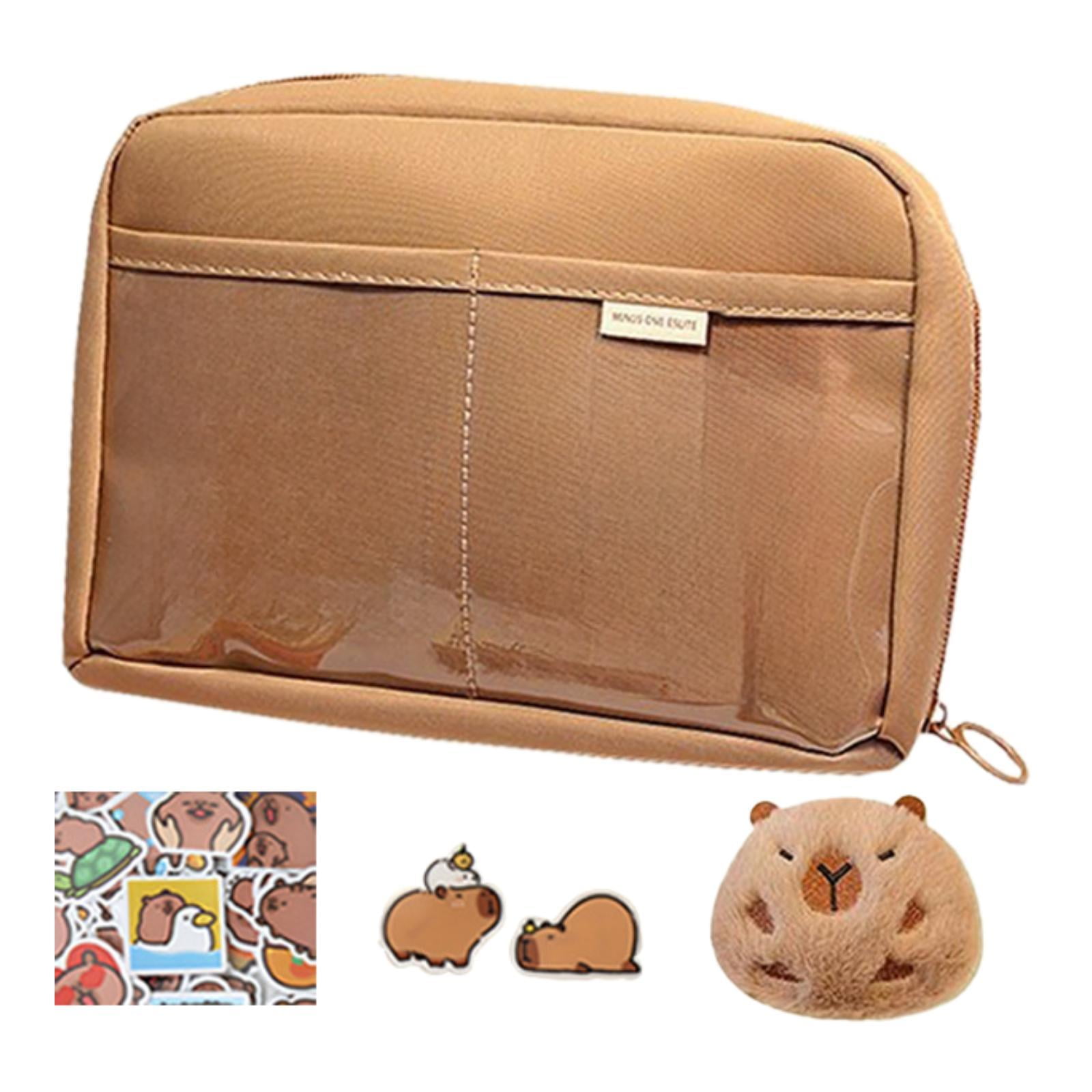 EHJRE Capybara Pencil Case Large Capacity Pen Holder Container Portable ...