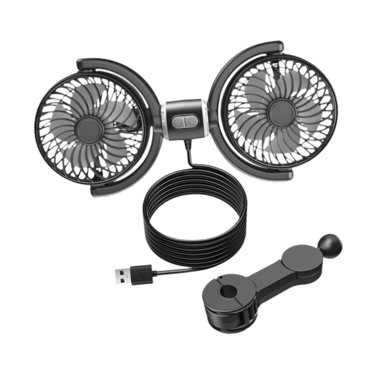 EHJRE Car Cooling Fan, 5V ,Portable , Adjustable ,Universal Circulator ...