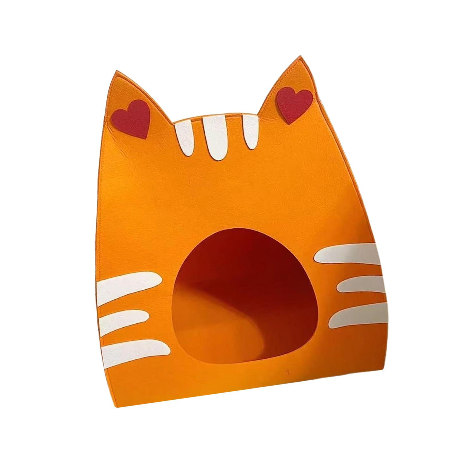 EHJRE Cat House Sturdy Foldable Cat Hut Privacy Cave 15.75inchx11 ...