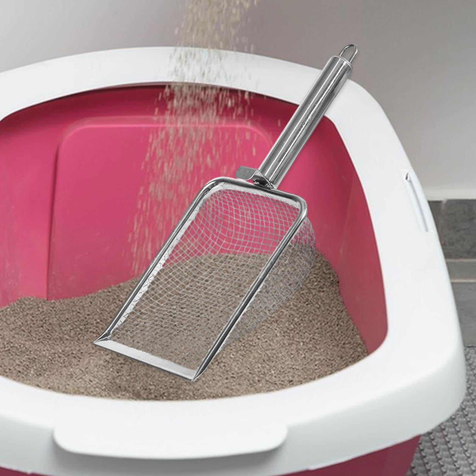 EHJRE Cat Litter Scooper Pet Sifter Sifting Cleaning Tool, Stainless ...