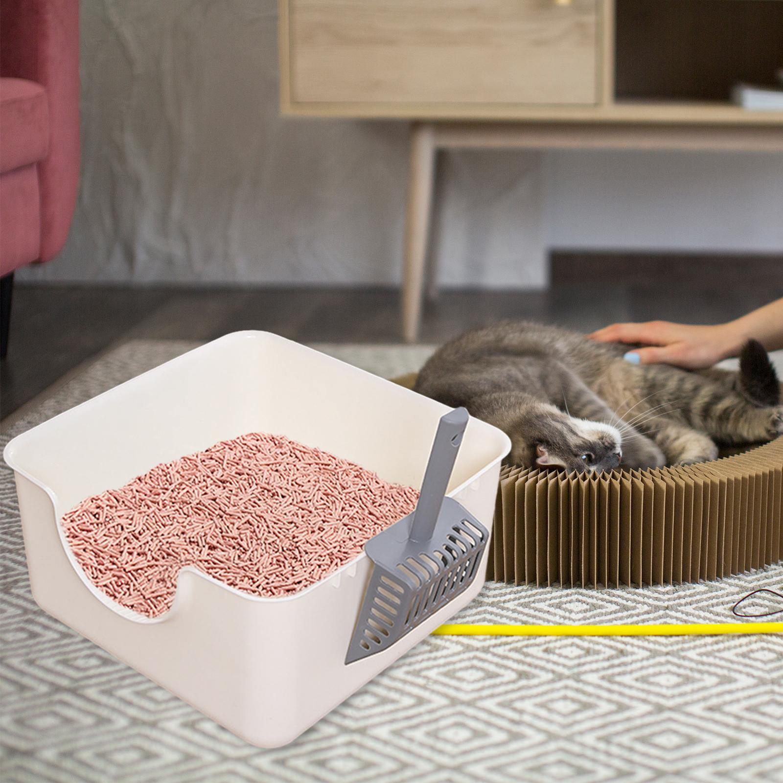 EHJRE Cat Litter s Toilet Sand s Toilet Smooth 18cm High Sided Bedpan ...