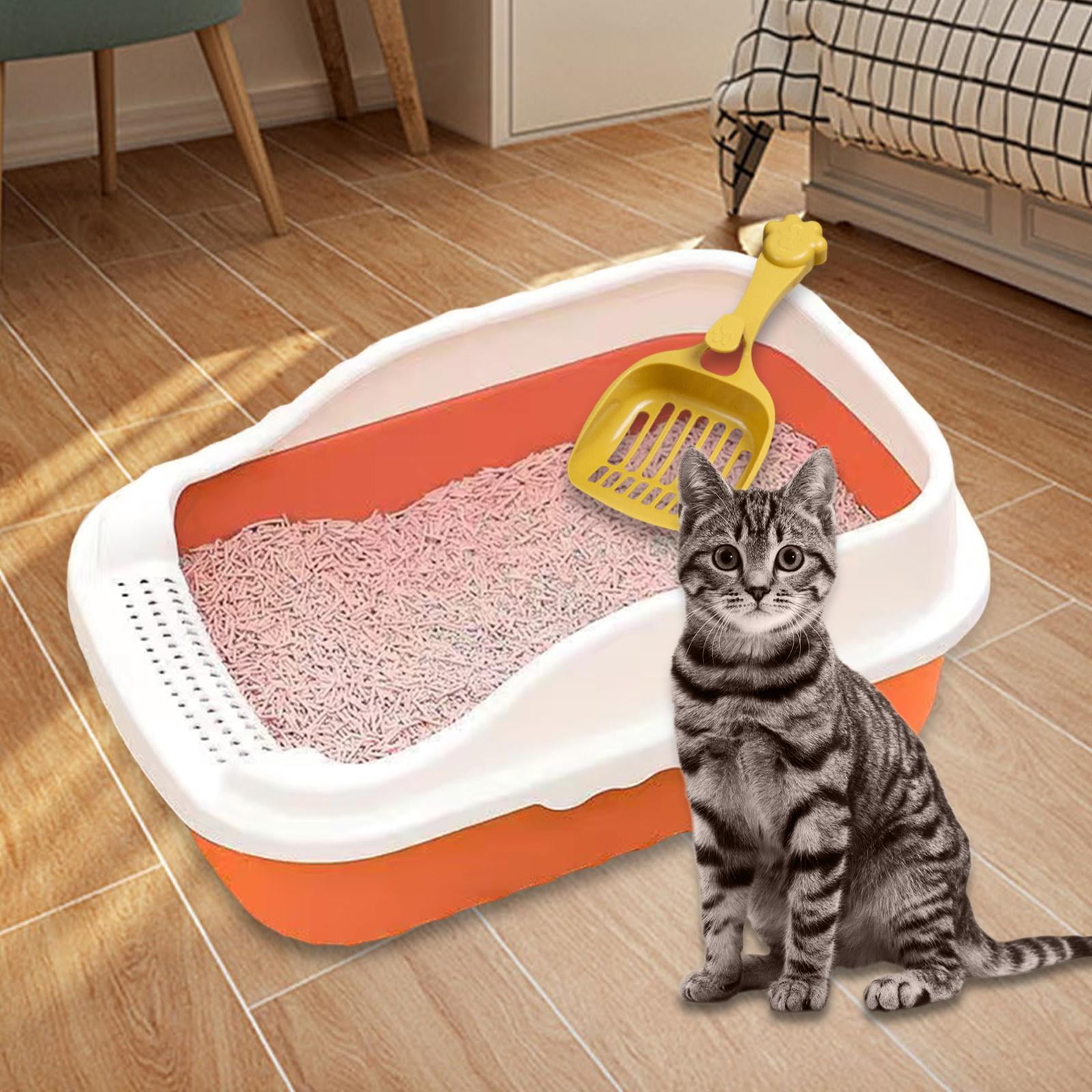 EHJRE Cat ,Potty Toilet Deep Loo Cage Accessories with Scooper Pet ...