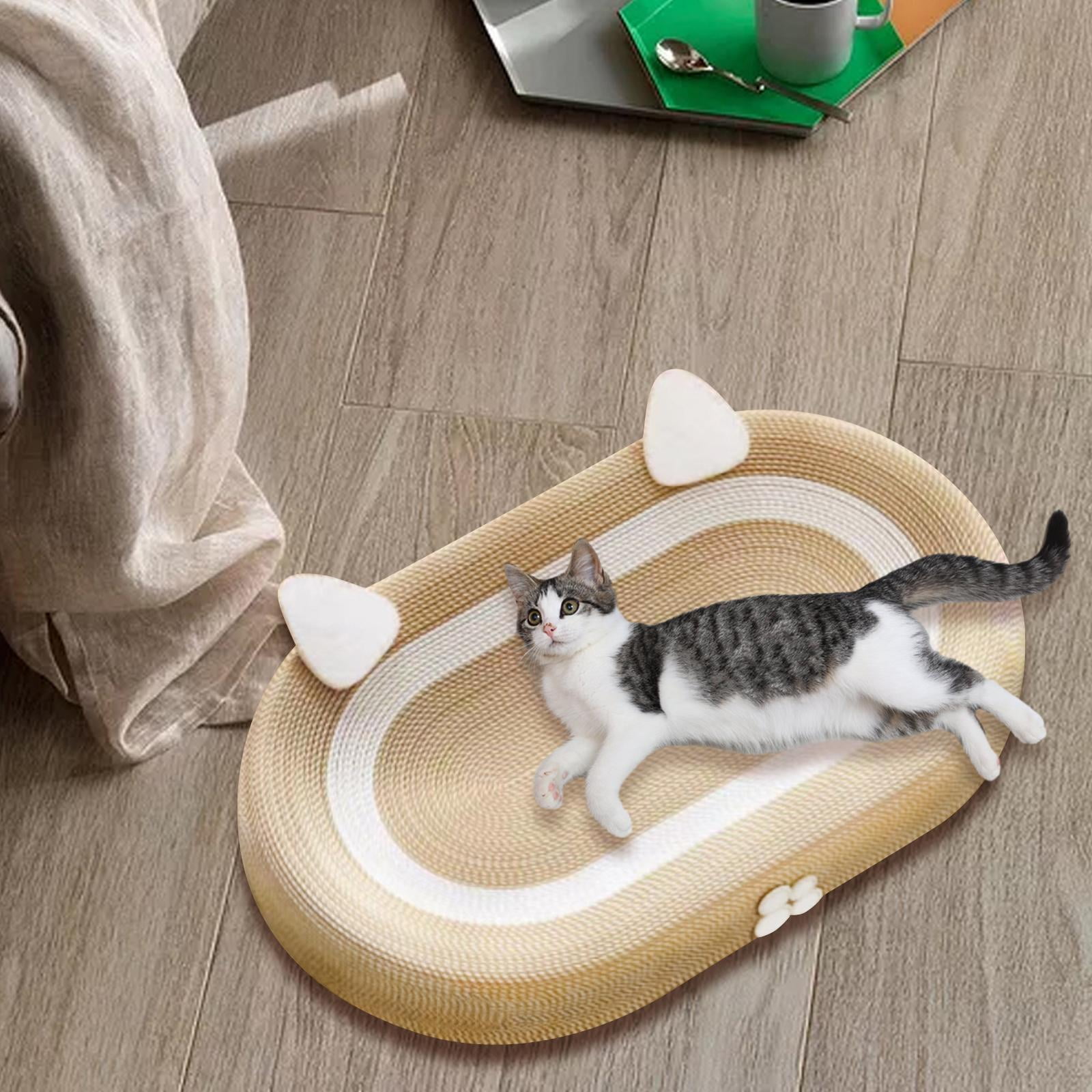 EHJRE Cat Scratch Pad Scratcher Cardboard Gift Home Decor Playing Toy ...
