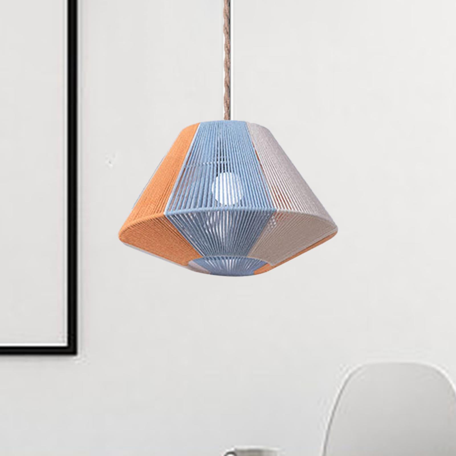 EHJRE Ceiling Lantern Cover Woven Pendant Lamp Shade Replacement Decor ...
