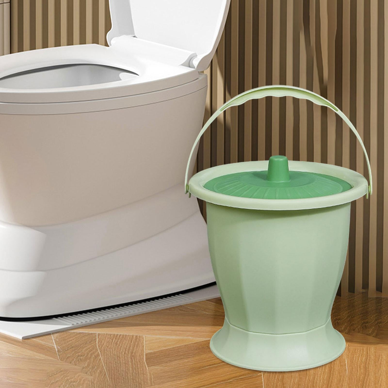 EHJRE Chamber Pot, Potty Urinal Bottle with Lid Handle, Bedside Urinal ...