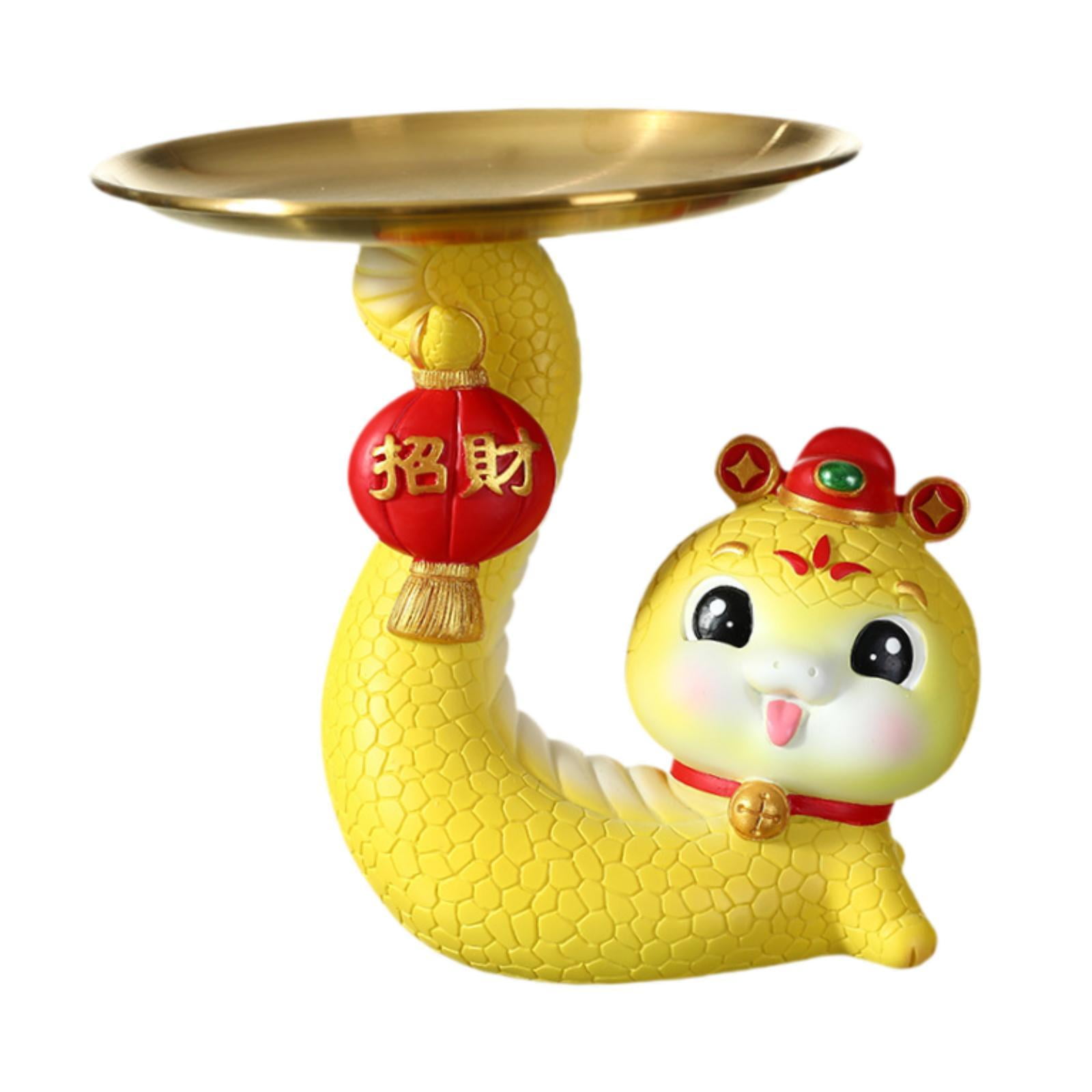 EHJRE Chinese Snake Year Key Bowl Storage Tray Candy Dish Versatile ...