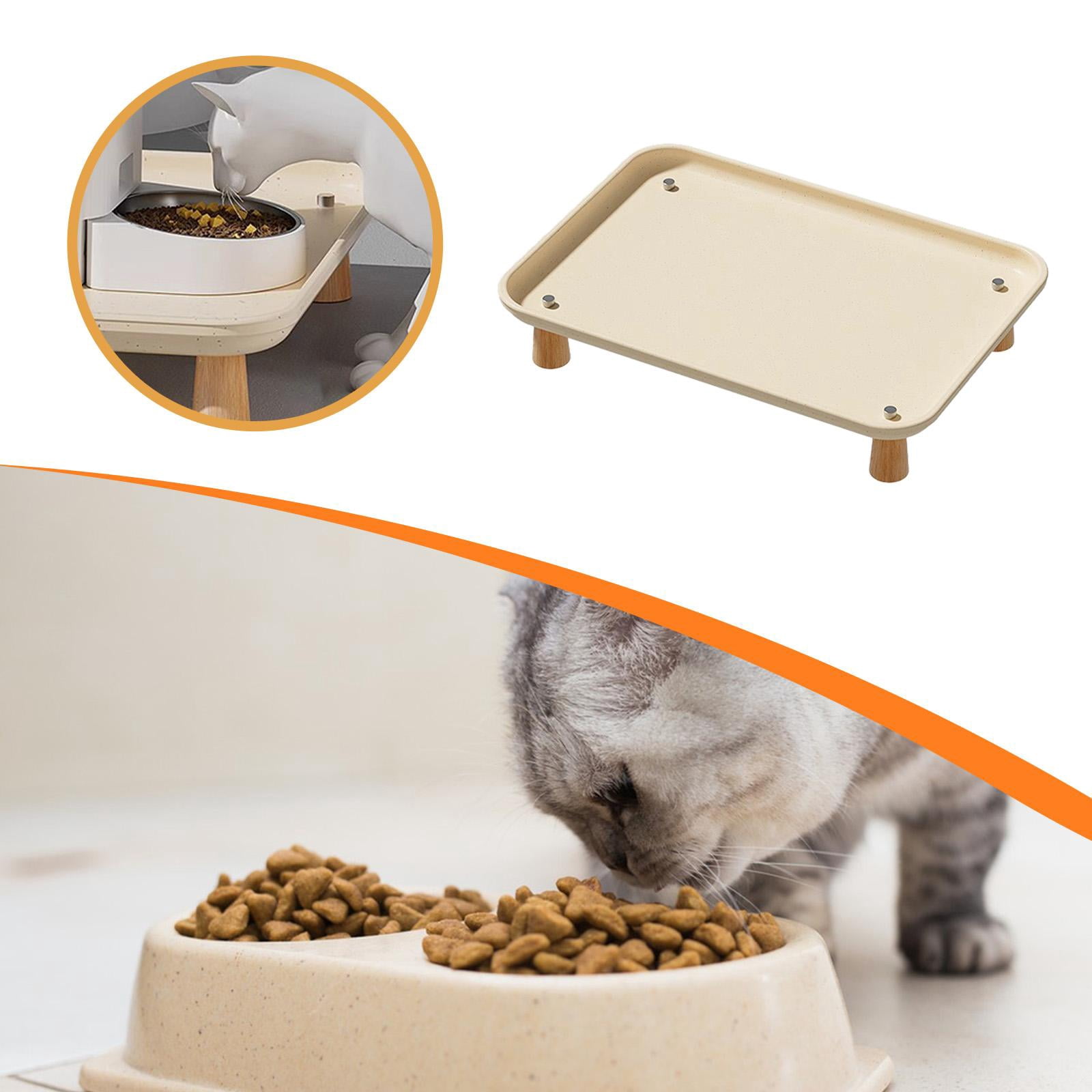EHJRE Dog Feeder Stand Raised to Protect Neck Elevated Shelf Portable ...