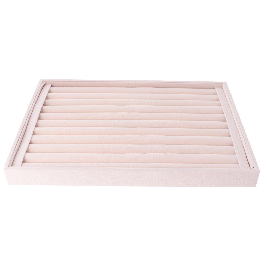 EHJRE Ears Necklace Jewelry Display Organizer Box Tray Showcase Holder ...