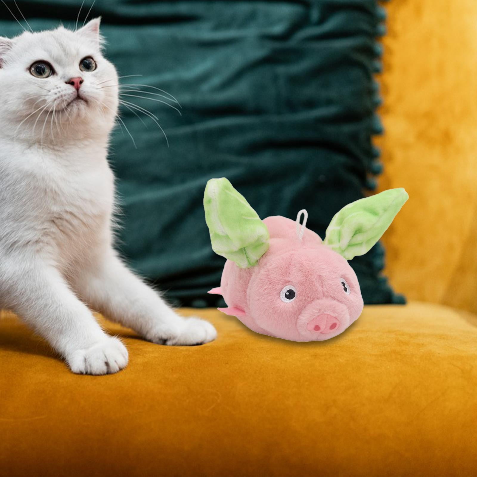 EHJRE Electronic Piggy Cat Toy Kitty Enrichment Toys Realistic Sound ...