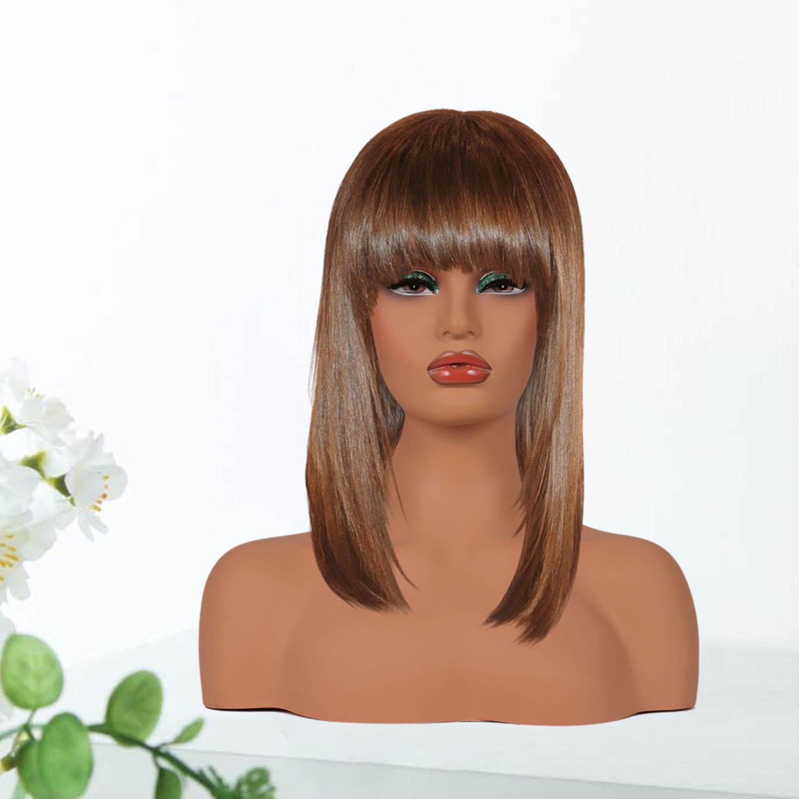 EHJRE Female Mannequin Head Manikin PVC Head Holder Multifunctional ...