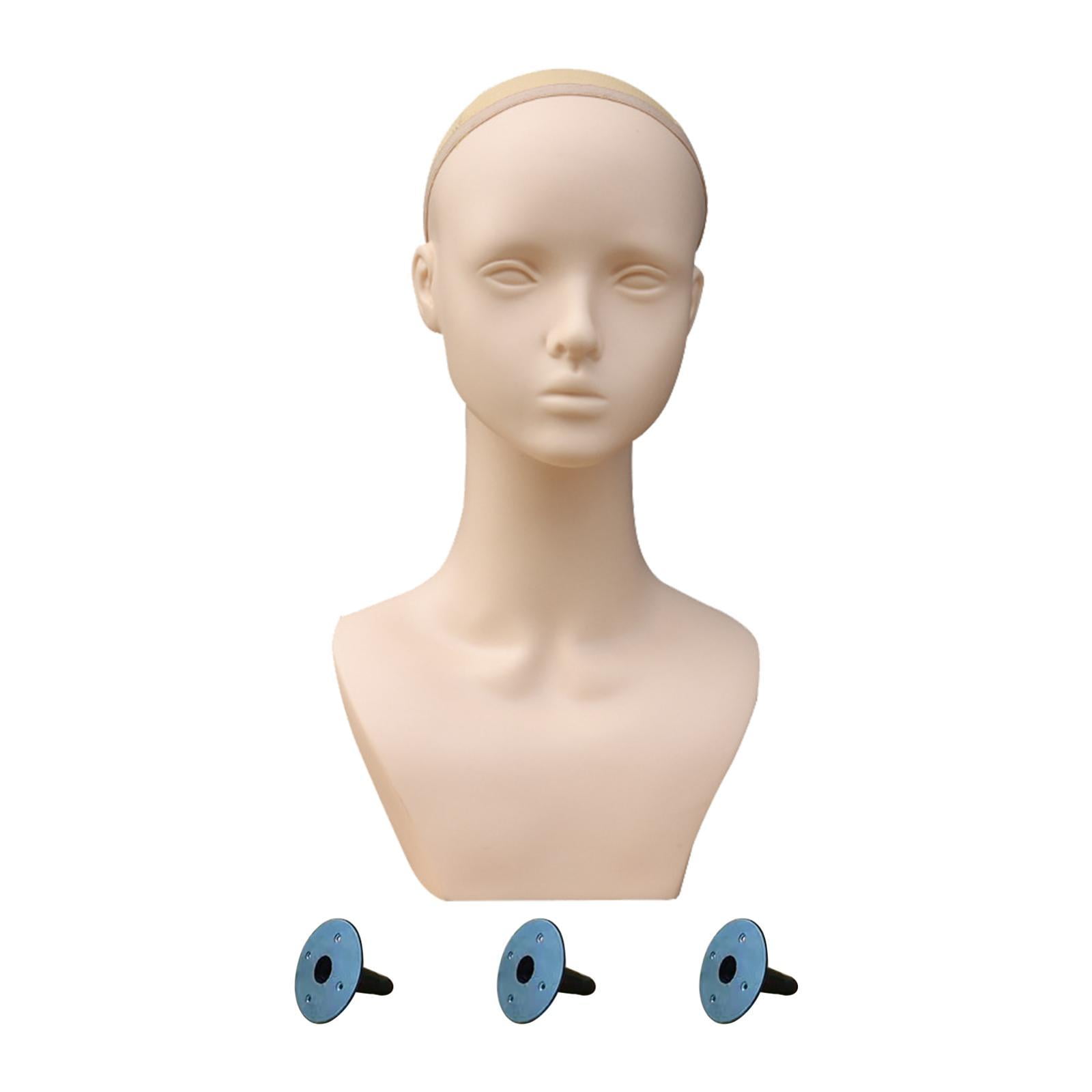 EHJRE Female Mannequin Head,Mannequin Head,Lifelike Styling Female Head ...
