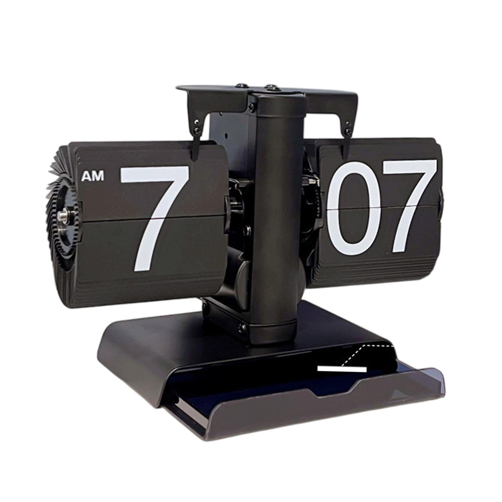 EHJRE Flip Desk Clock Digital Mechanical Table Clock Automatic Page ...
