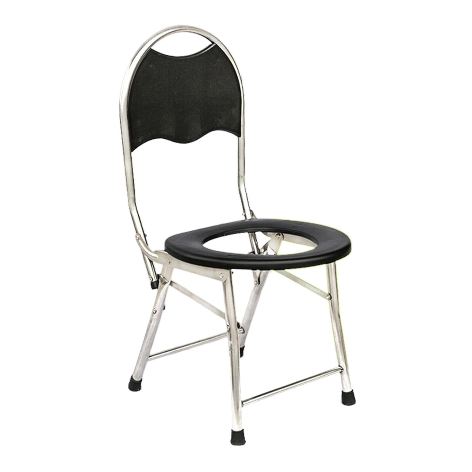 EHJRE Folding Toilet Seat Foldable Elderly Toilet Seat, Portable Anti ...