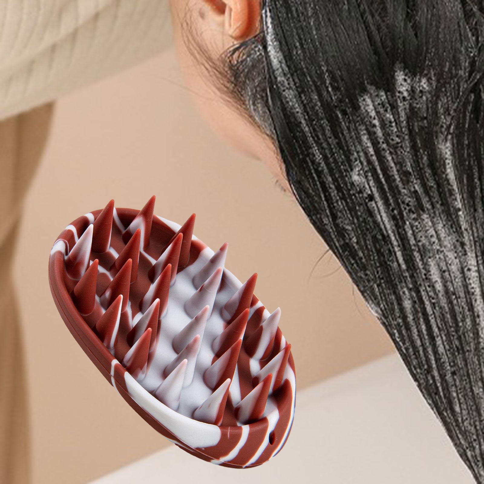 EHJRE Hair Scalp Massager Shampoo Brush with Soft Silicone Bristles ...