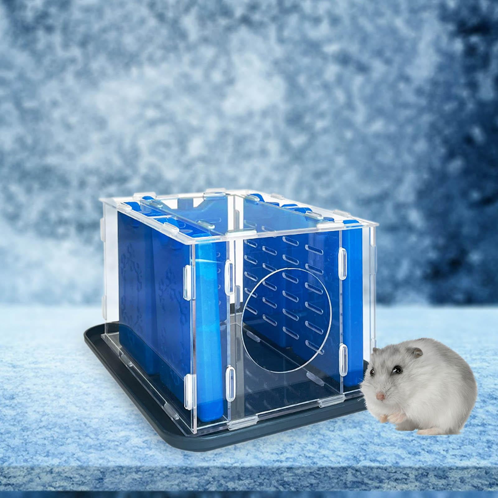 EHJRE Hamster Nest Cooling Chinchilla Ice House Sleep and Play Summer ...
