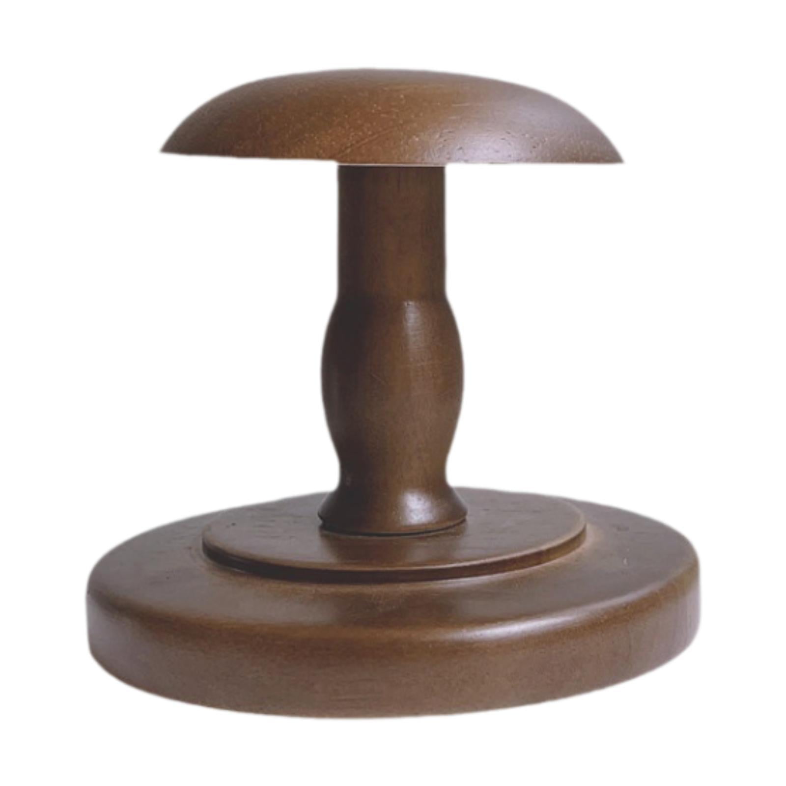 EHJRE Hat Display Stand Hat Holder Brown for Hat Storage Round Base Hat ...