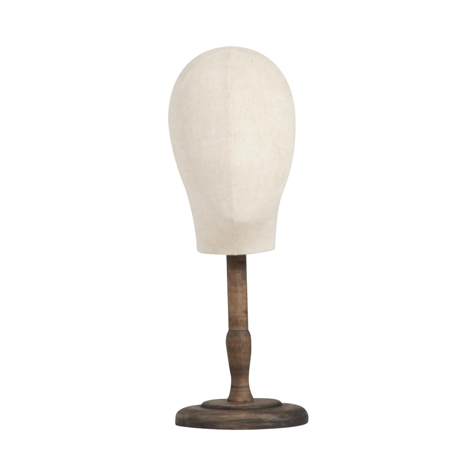 EHJRE Hat and Cap Display Stand Mannequin Head Model Props Wooden Base ...