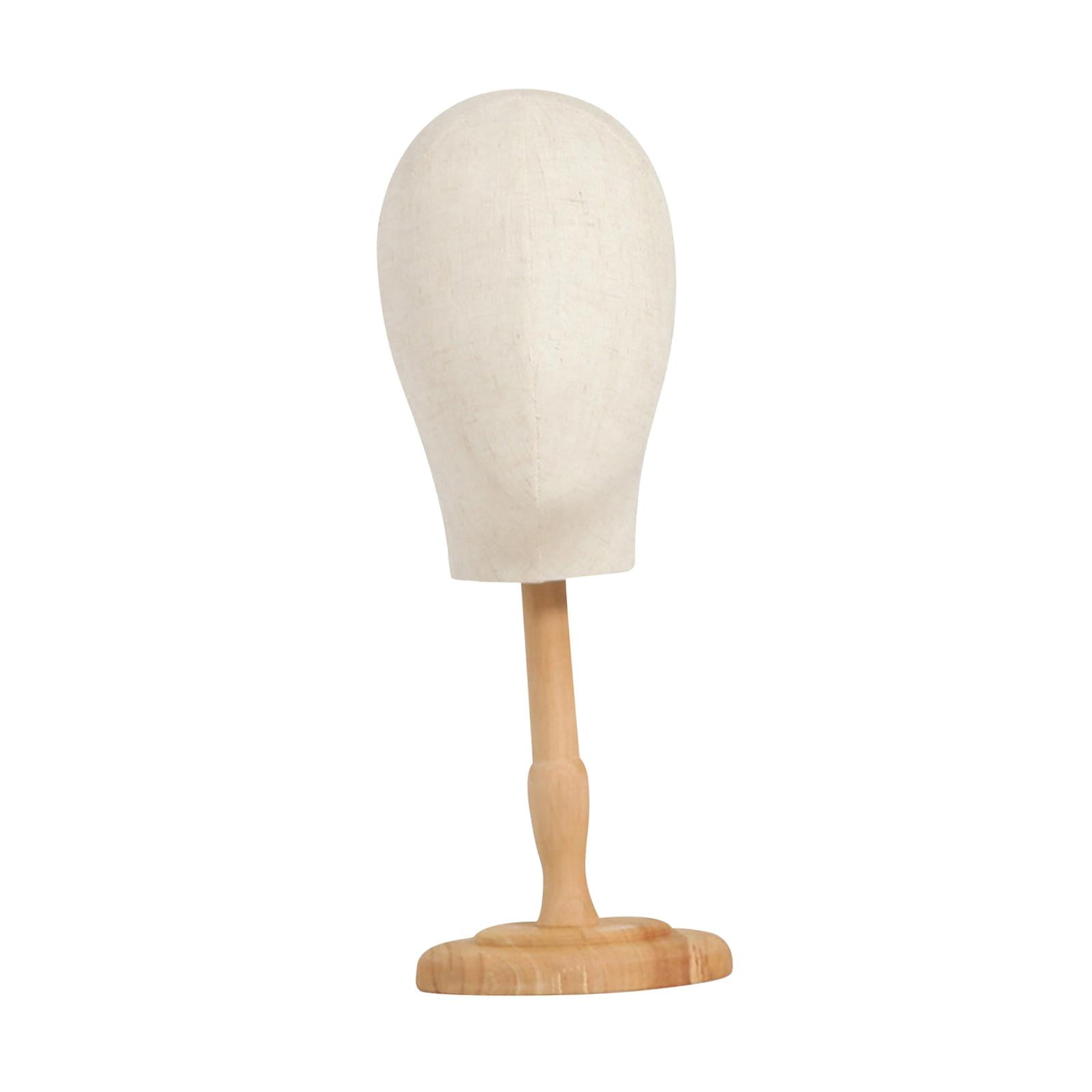 EHJRE Hat and Cap Display Stand Mannequin Head Model Props Wooden Base ...