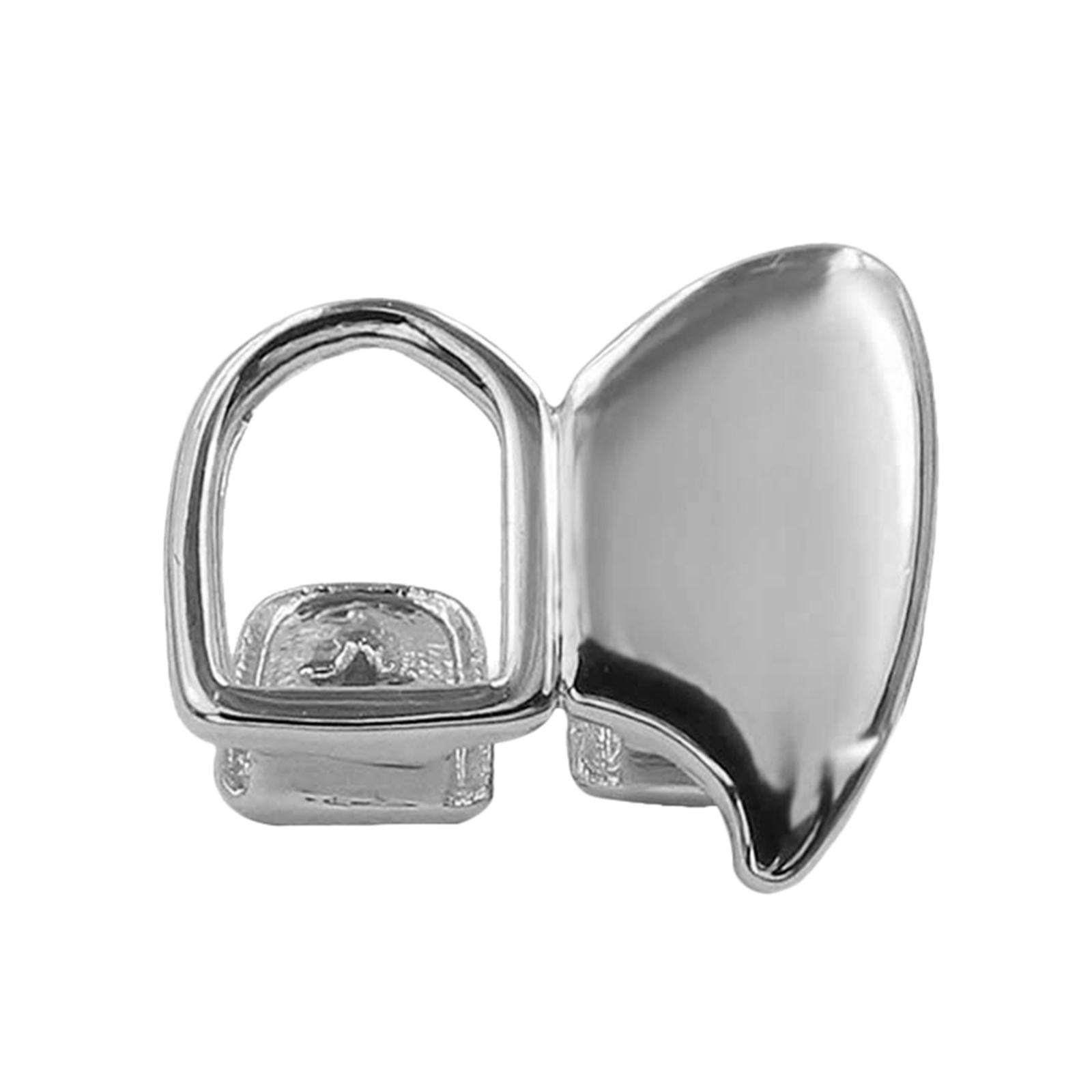 EHJRE Hiphop Double Fang Hollow Top Tooth Caps - Walmart.com