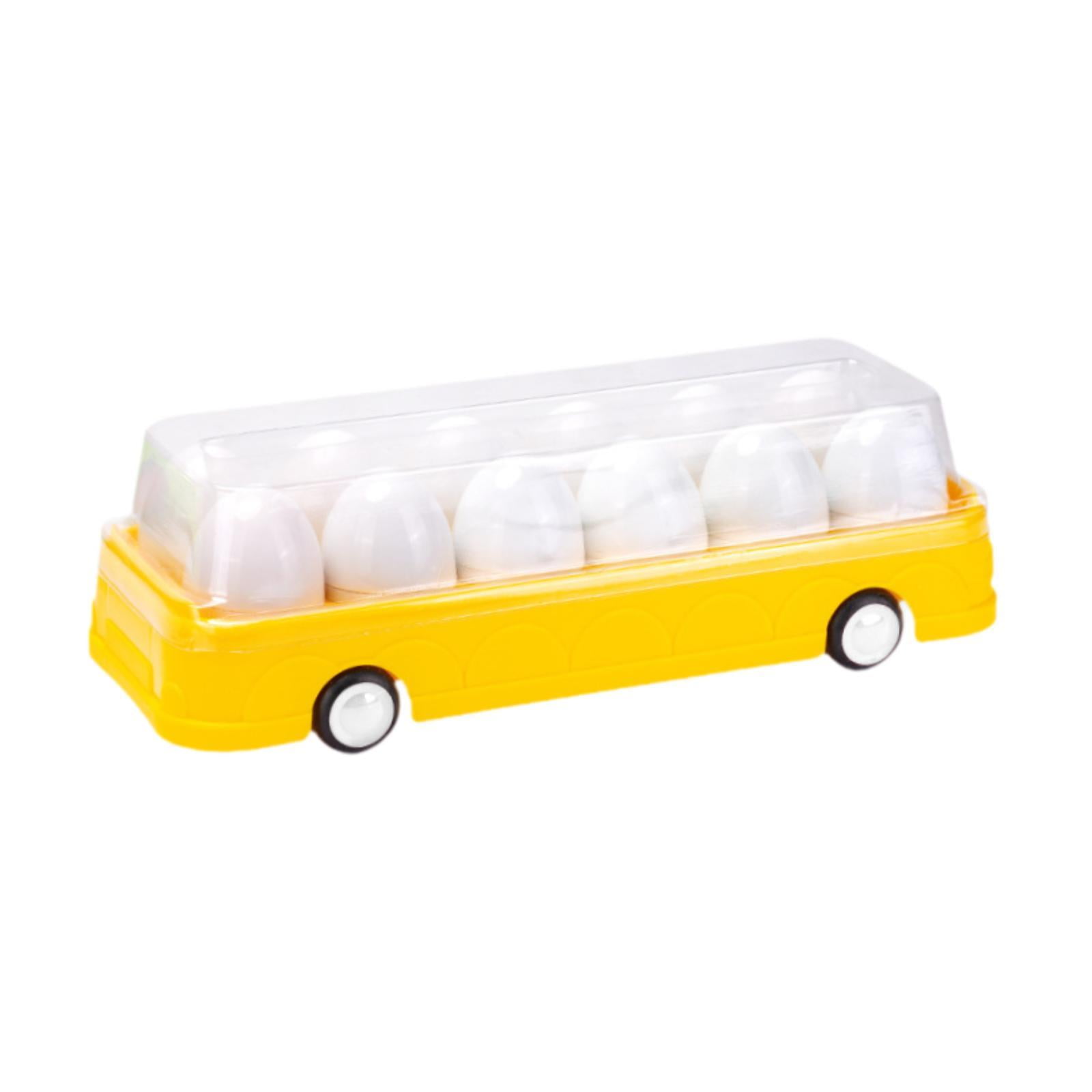 EHJRE Kids Matching Puzzle Toy Preschool Geometric Bus Creative ...