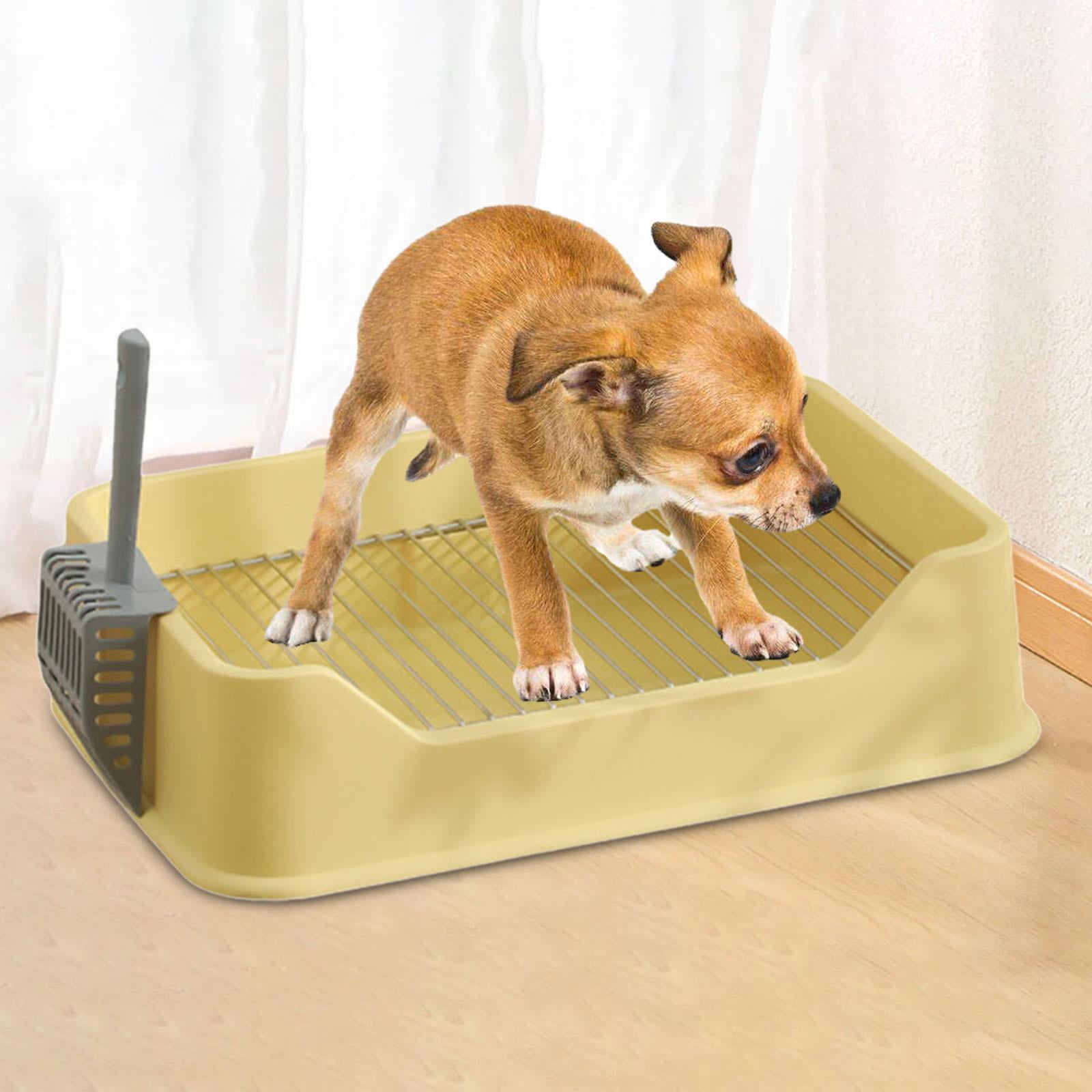 EHJRE Litter Tray for Small Dogs Indoor Dog Potty Tray Anti Splashing ...
