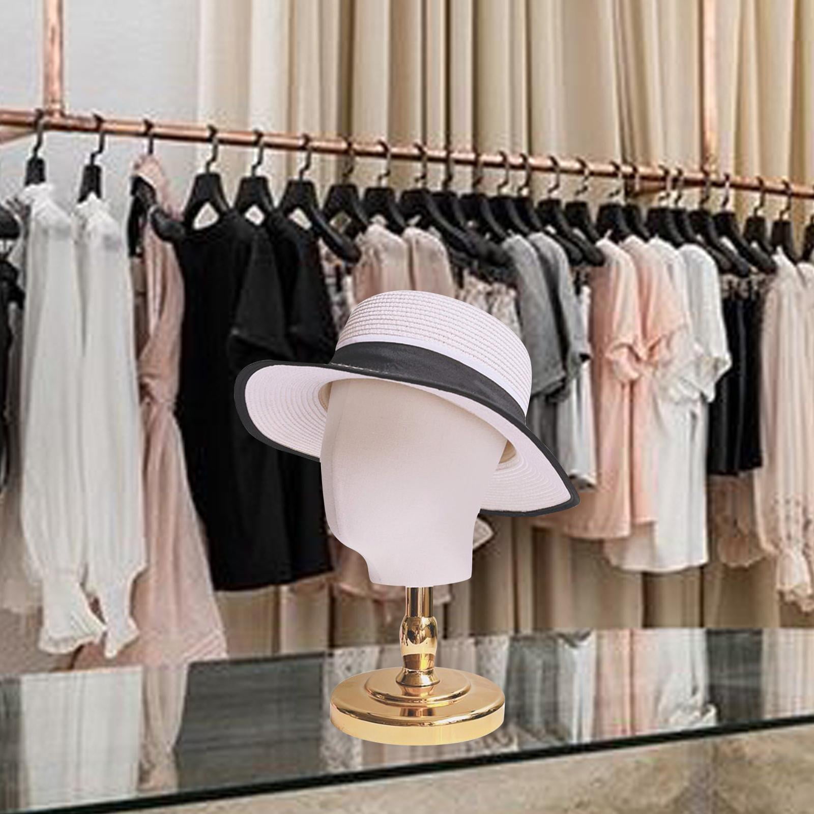 EHJRE Manikin Head Display Head Multifunctional Hats Stand Holder Hat ...