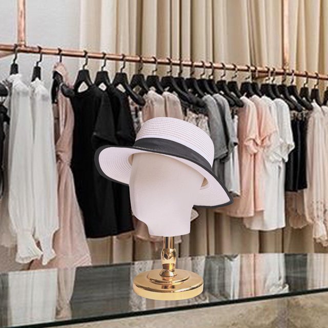 EHJRE Manikin Head Display Head Multifunctional Hats Stand Holder Hat ...