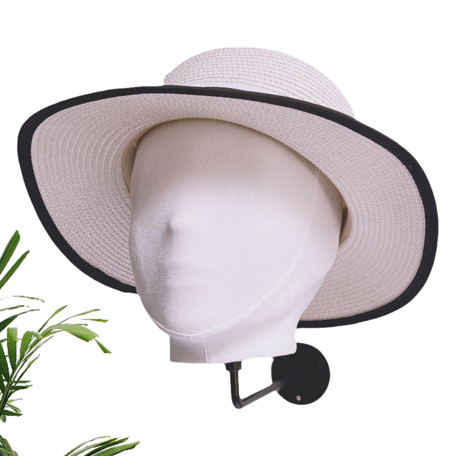 EHJRE Mannequin Head Wall Mount Smooth Display Model for Barbershop ...