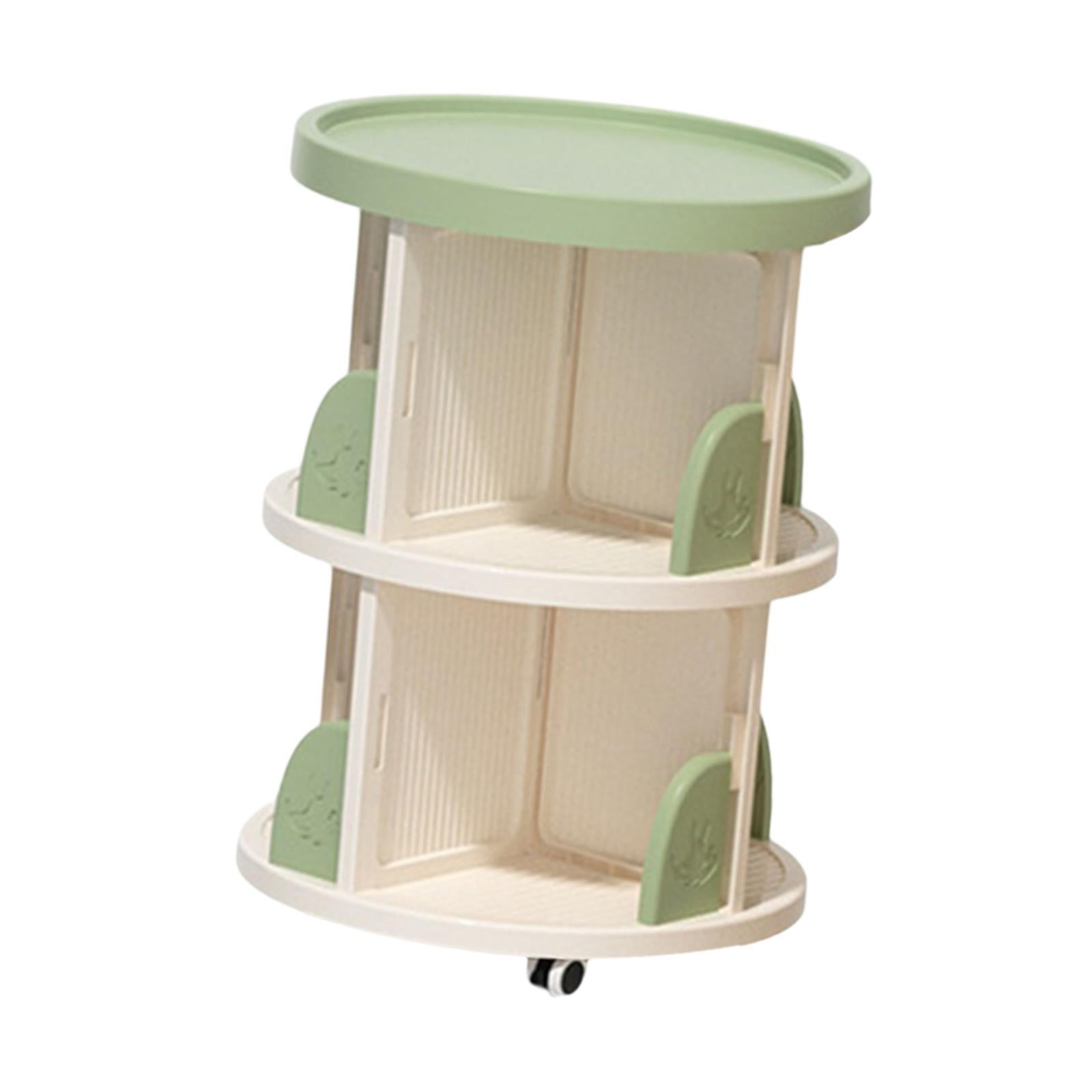 EHJRE Mobile Bookshelf Book Storage Rack Book Cart for Study Room ...