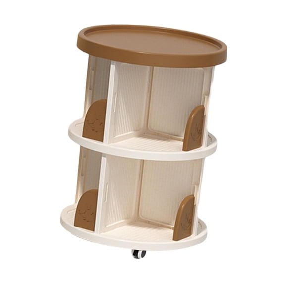 EHJRE Mobile Bookshelf Book Storage Rack Book Cart for Study Room ...