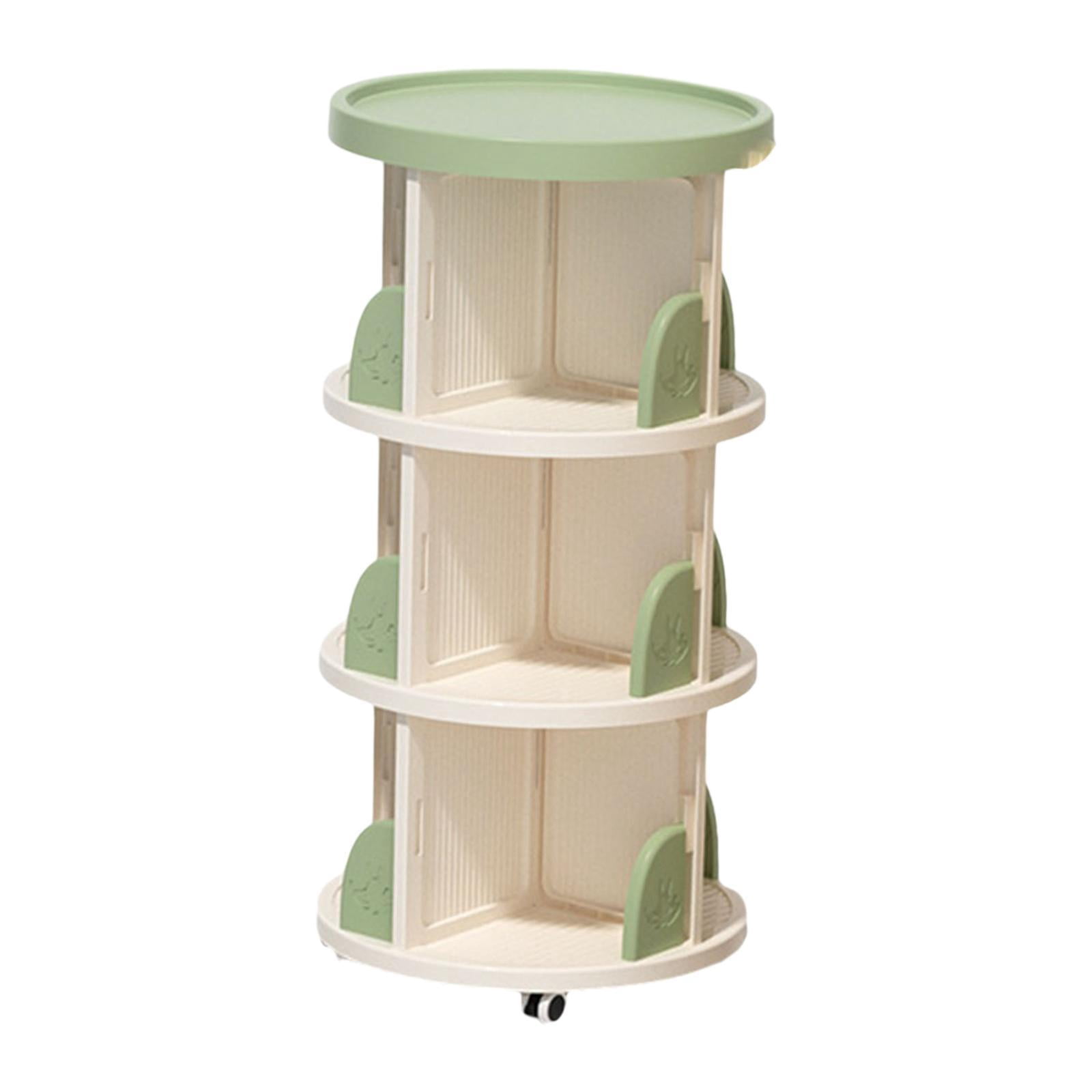 EHJRE Mobile Bookshelf Book Storage Rack Book Cart for Study Room ...