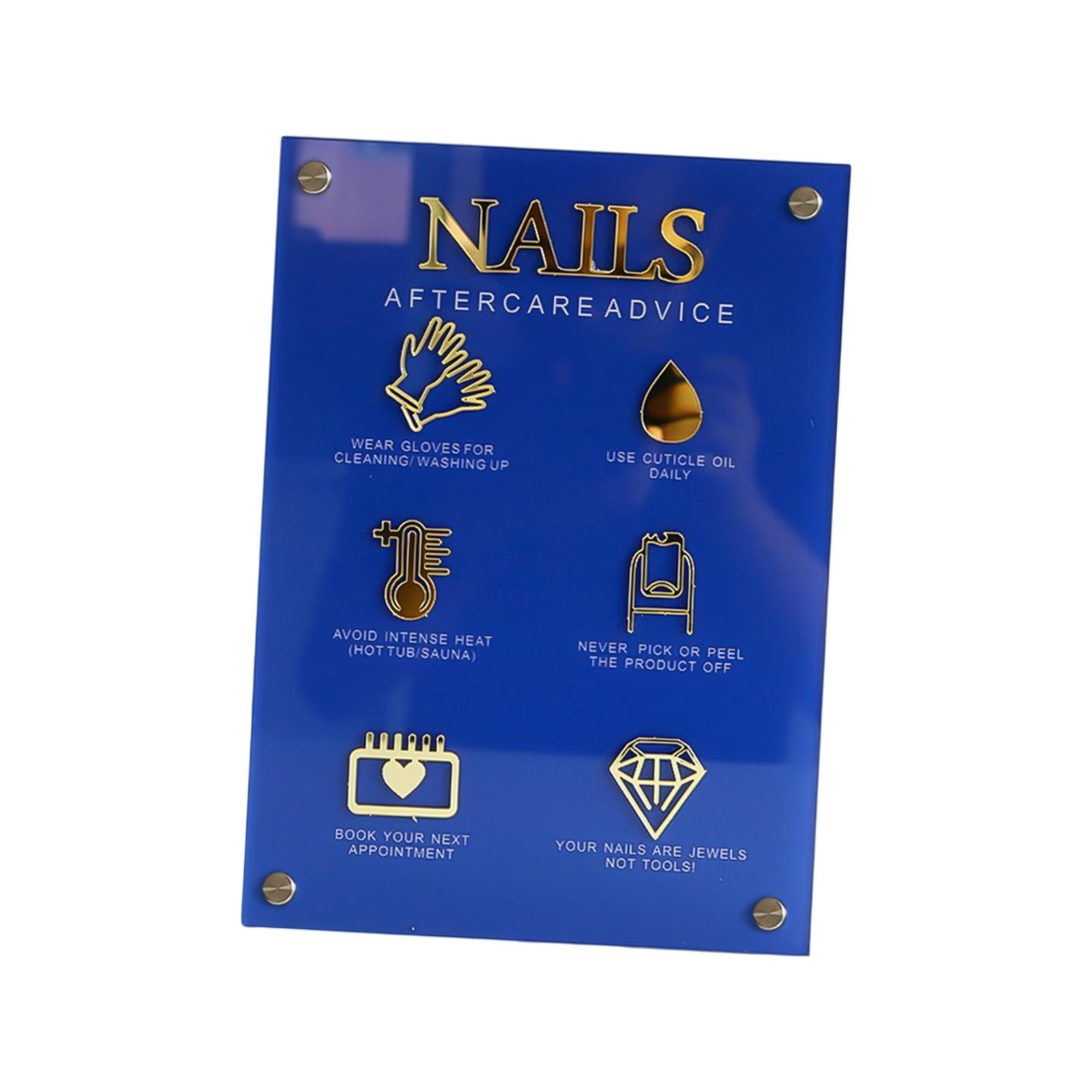 EHJRE Nail Art Display Board Nail Tip Showing Holder Remind Display ...