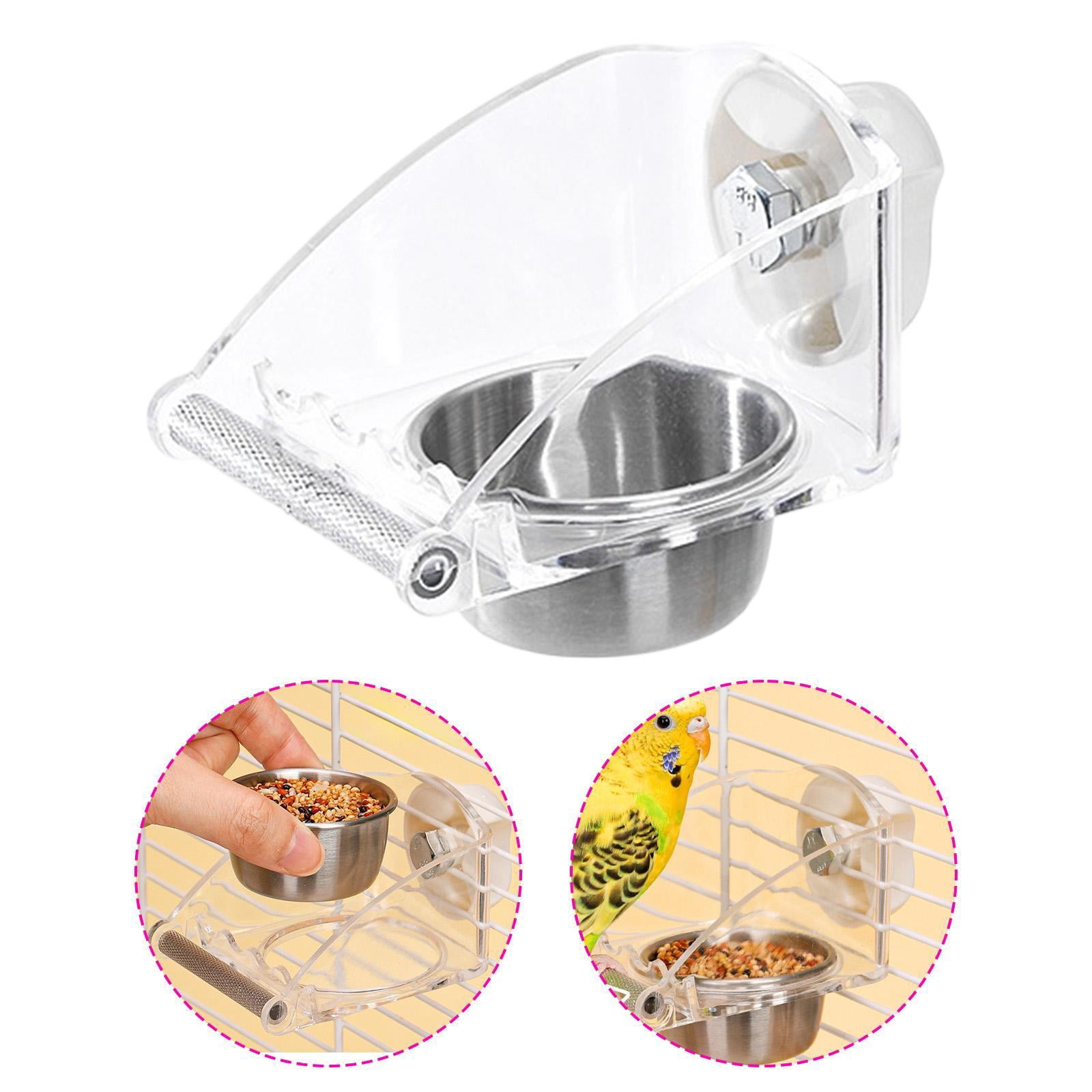 EHJRE No Mess Bird Feeder for Cage Bird Cage Seed Catcher for Small ...