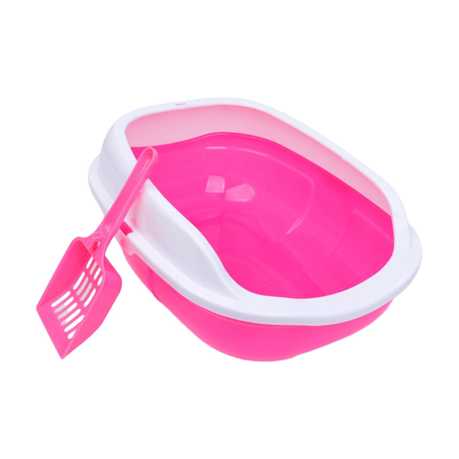 EHJRE Open Top Pet Litter Tray, Cat , Kitten Potty Toilet for All Kinds ...