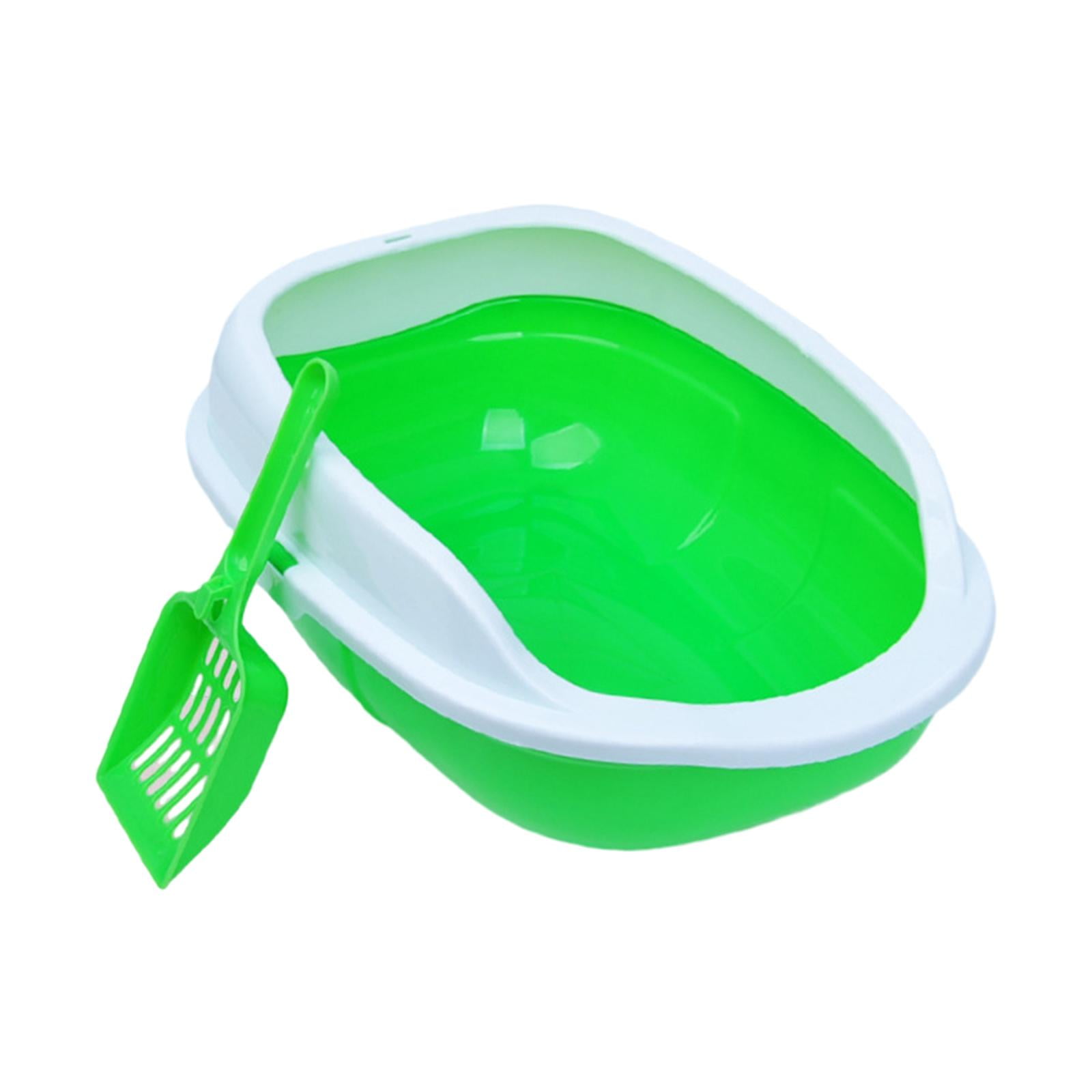 EHJRE Open Top Pet Litter Tray, Cat Litter Box, Kitten Potty Toilet for ...