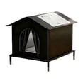 EHJRE Outdoor Cat House Insulated Shelter Oxford Cloth Weatherproof ...