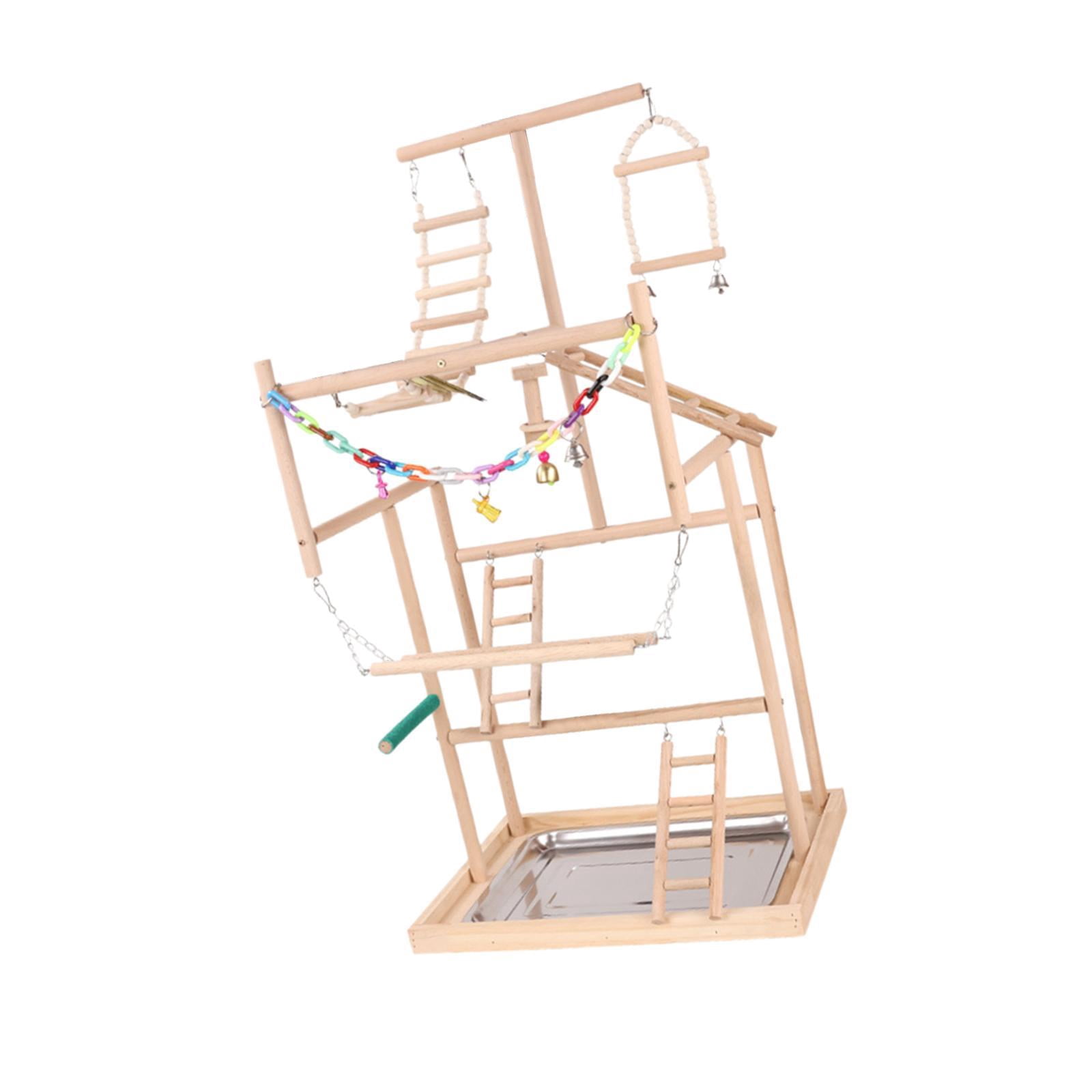 EHJRE Parrot Playground Parrot Perch Stand Fitness Bird Activity Climb ...