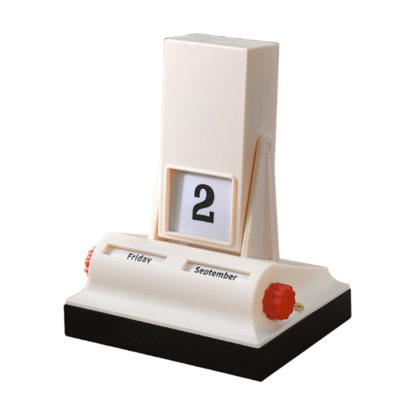 EHJRE Perpetual Flip Calendar Desktop Perpetual Table Centerpiece Decor ...
